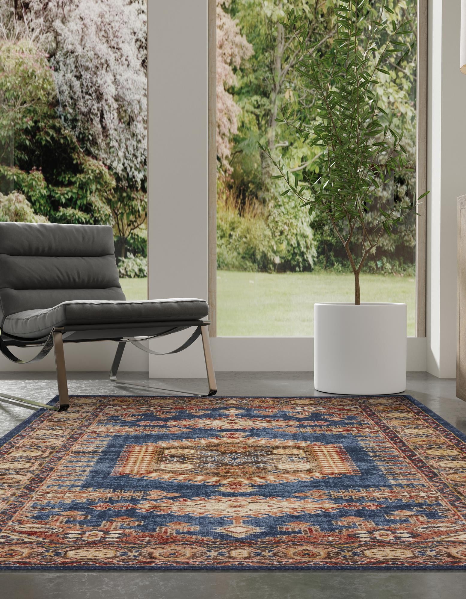 Blue 9' x 12' 2 Eden Rug | Rugs.com