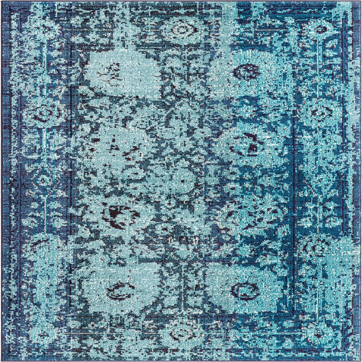 Blue 5' x 8' Fleur Rug | Rugs.com