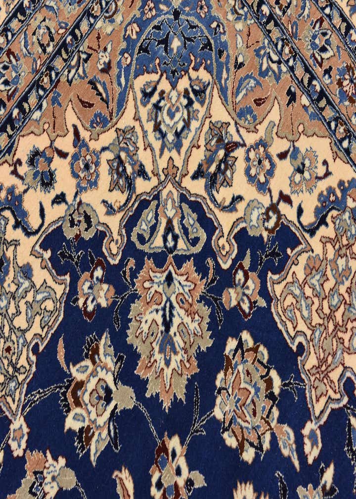 Blue 10' x 14' Hand Knotted Isfahan Persian Rug | Rugs.com