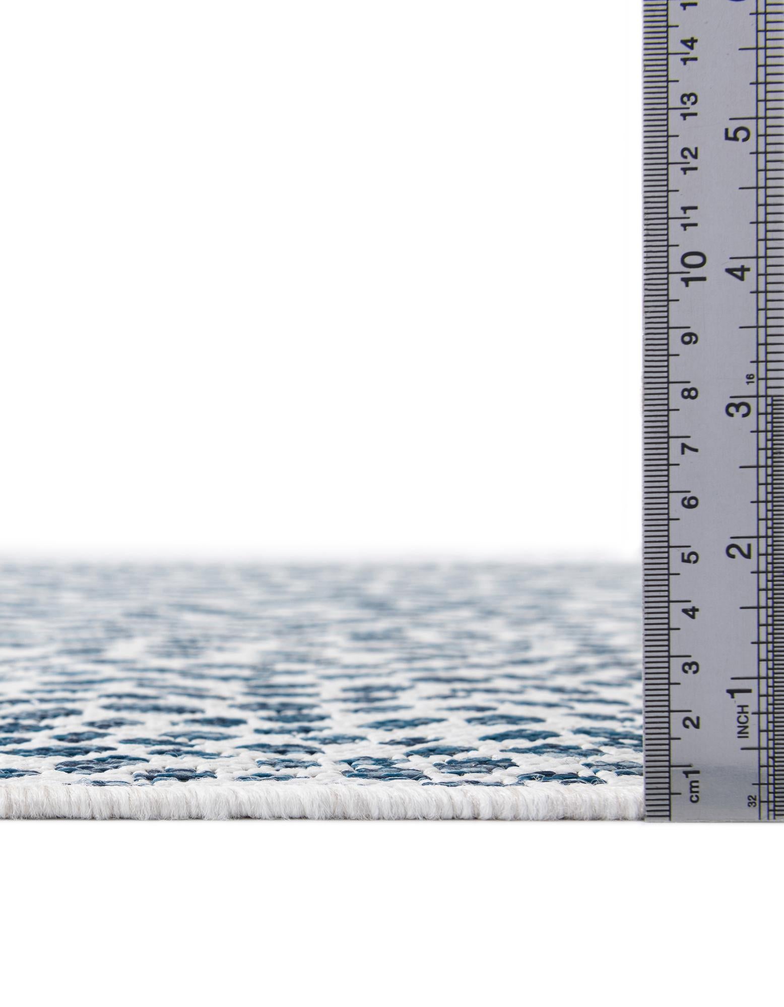 Blue 7' 10 x 10' Jill Zarin Cape Town Indoor / Outdoor Rug | Rugs.com