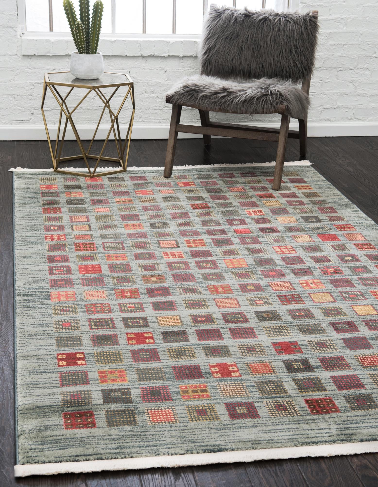 Blue 5' x 8' Kashkuli Gabbeh Rug | Rugs.com