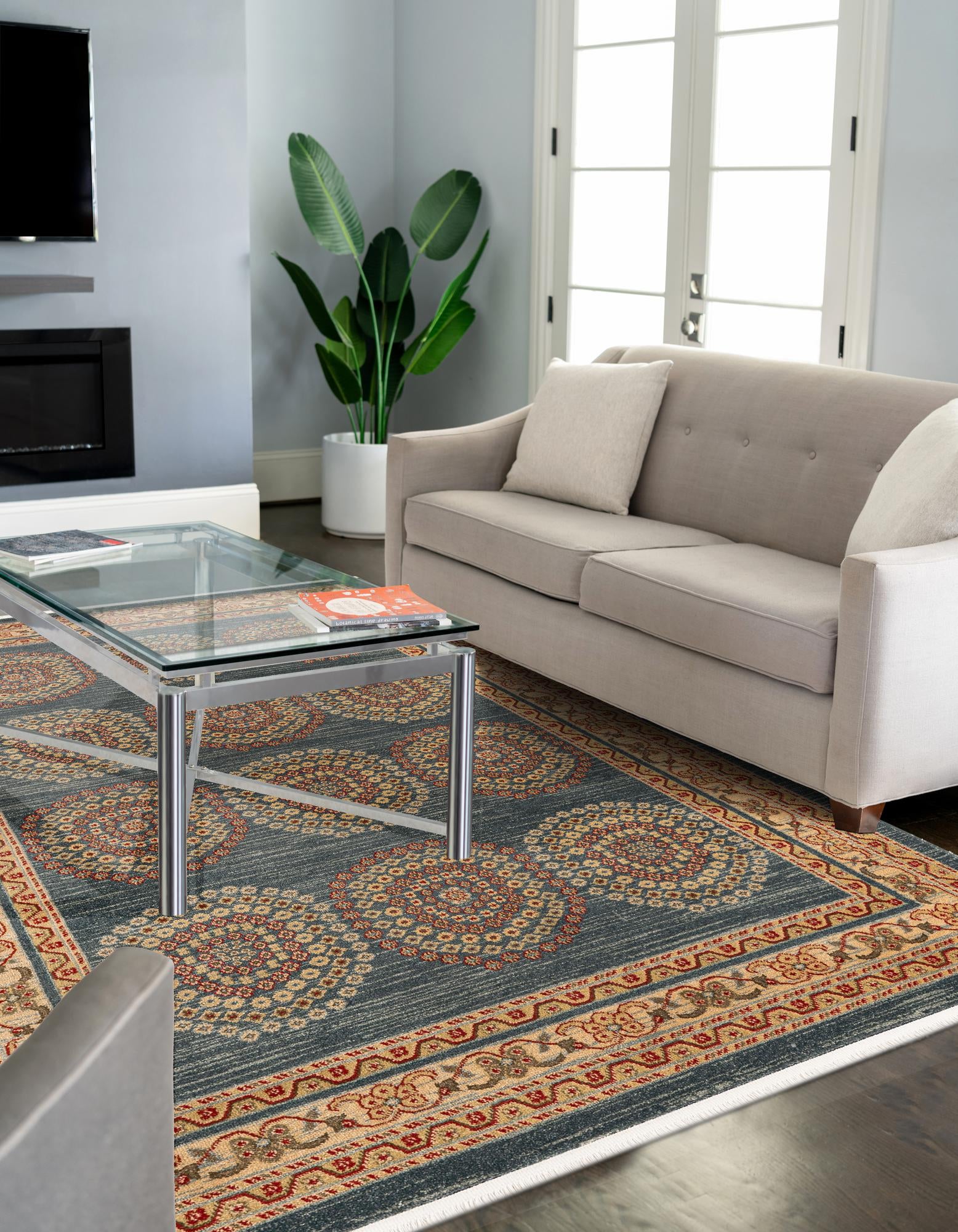 Blue 3' 3 x 5' 3 Kashkuli Gabbeh Rug | Rugs.com