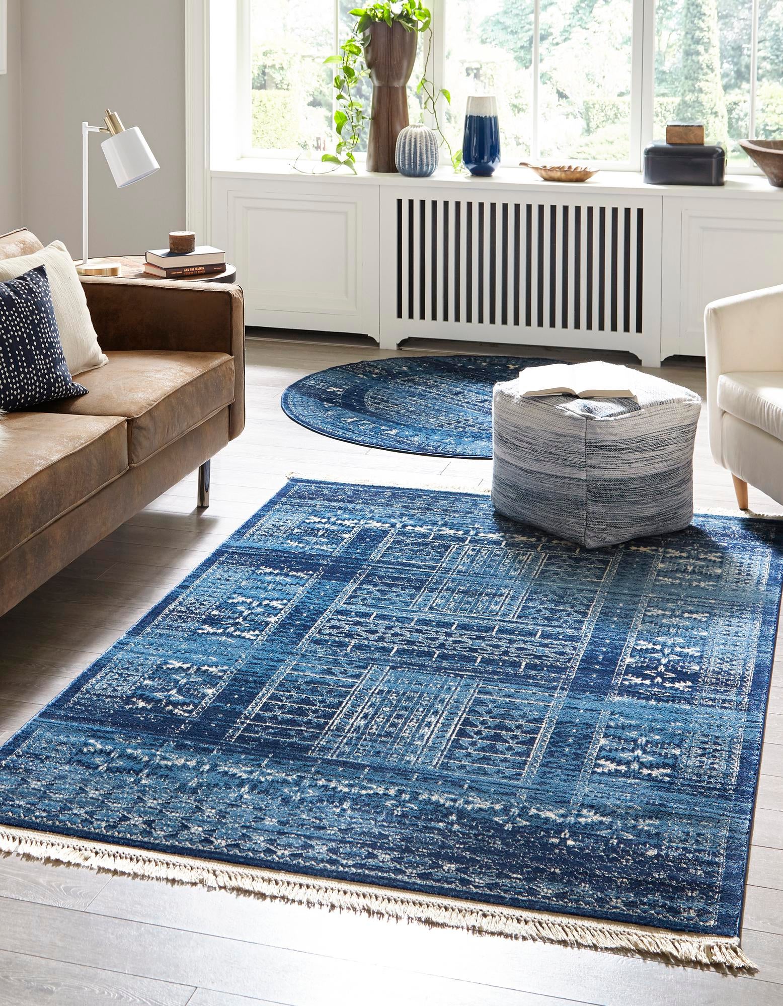 Blue 2' x 3' Kennedy Rug | Rugs.com