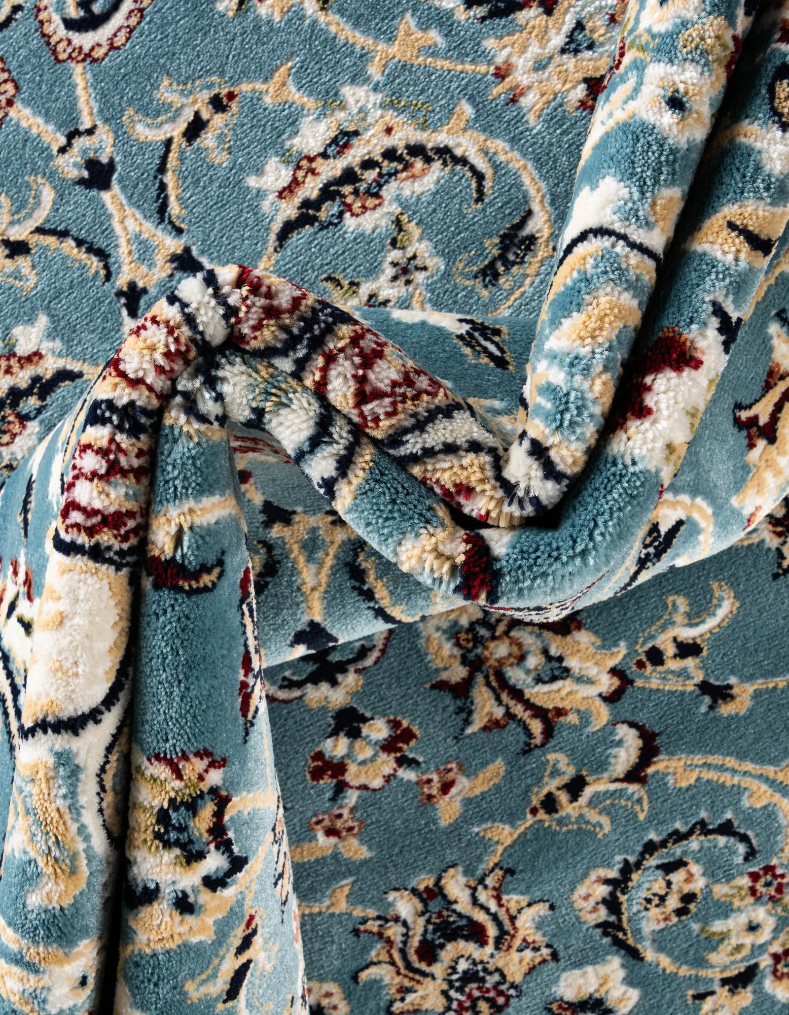 Blue 5' x 8' Nain Design Rug | Rugs.com