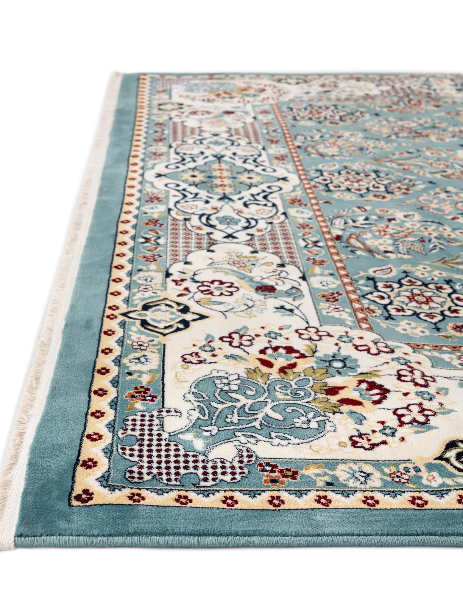 Blue 8' x 10' Nain Design Rug | Rugs.com