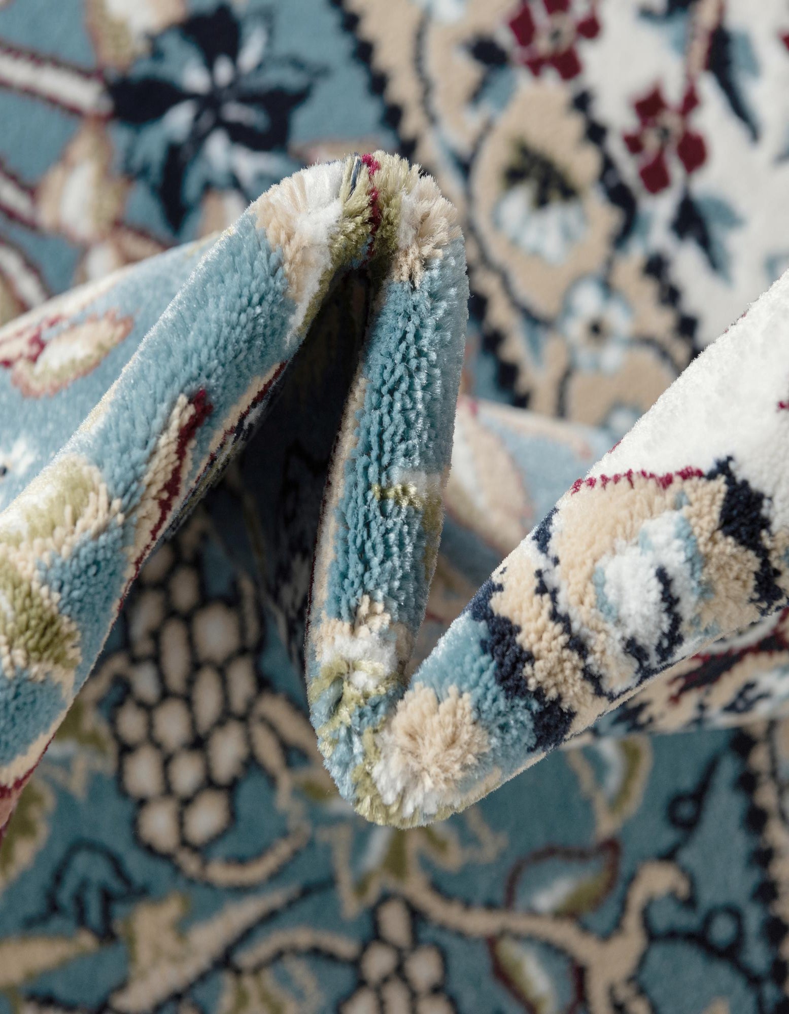 Blue 5' x 8' Nain Design Rug | Rugs.com