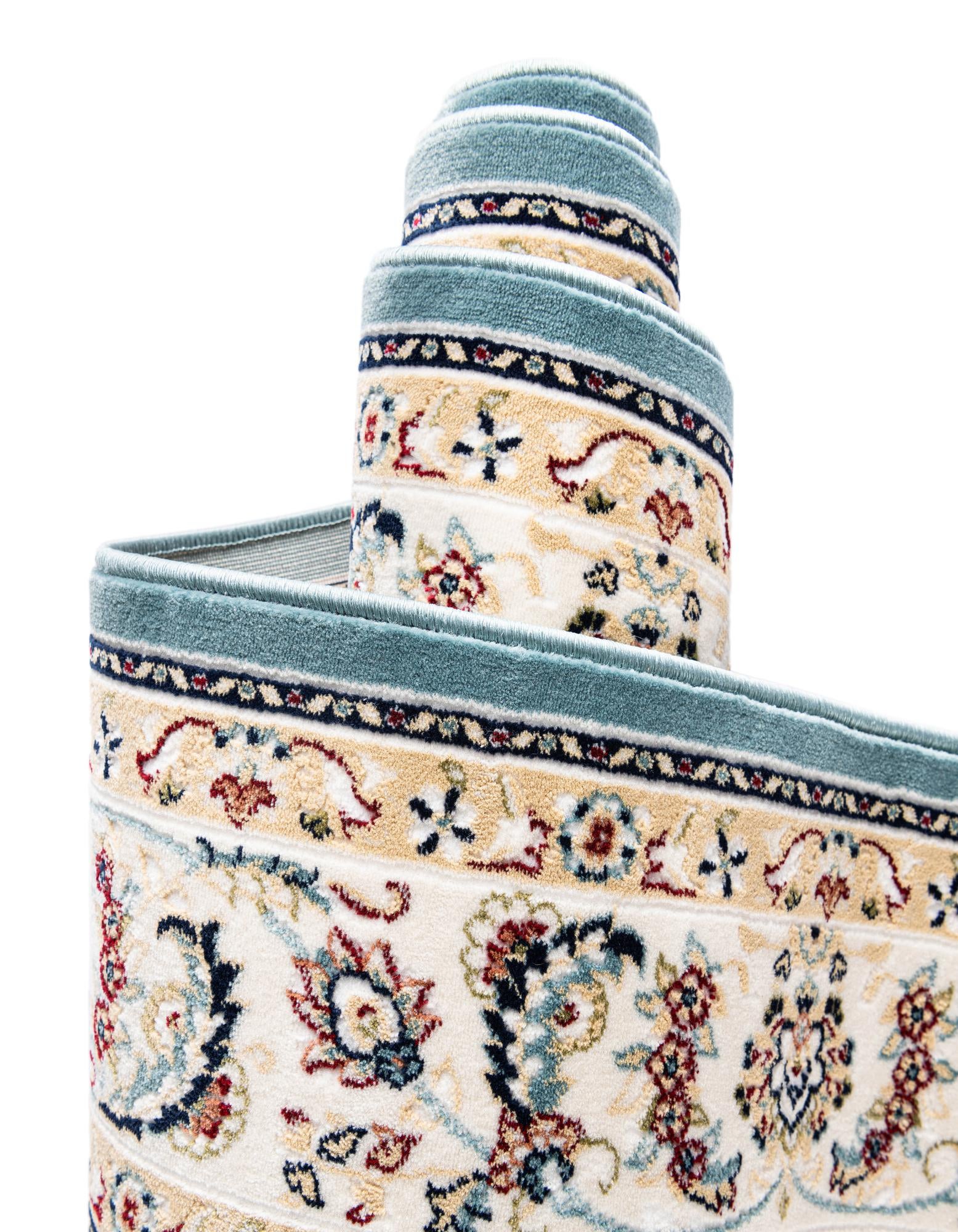 Blue 8' x 10' Nain Design Rug | Rugs.com