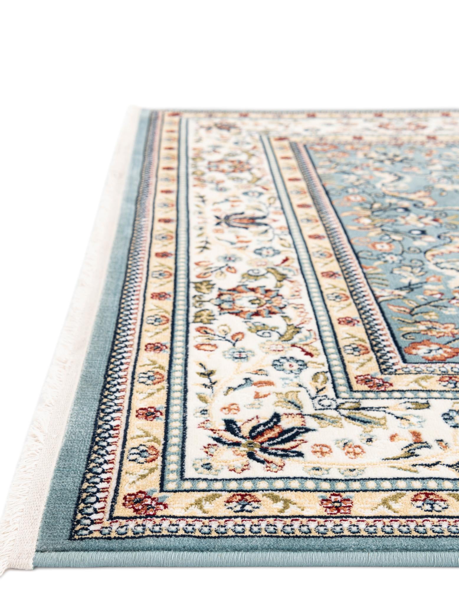 Blue 3' x 5' Nain Design Rug | Rugs.com