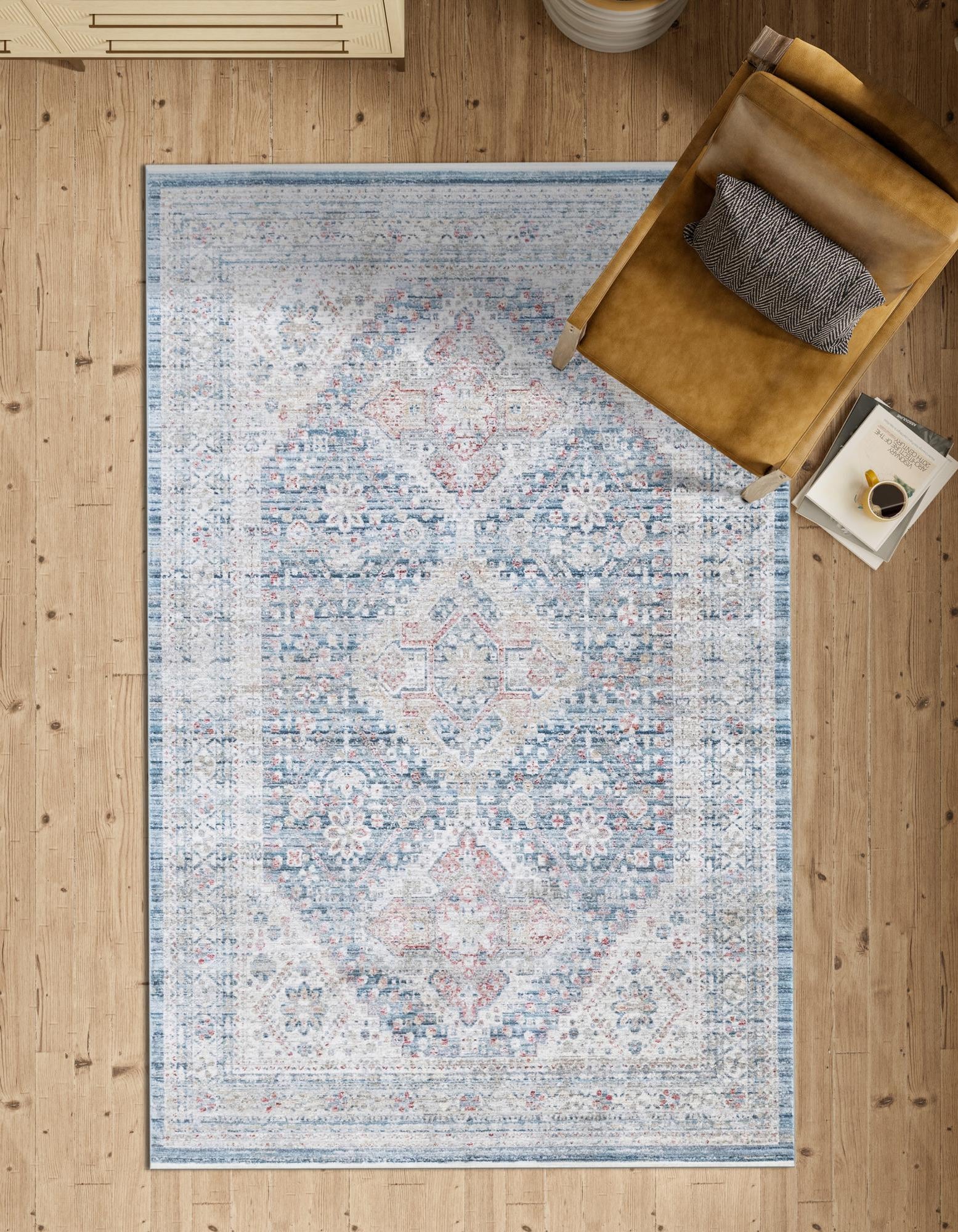 Blue 6' x 9' Noble Rug | Rugs.com
