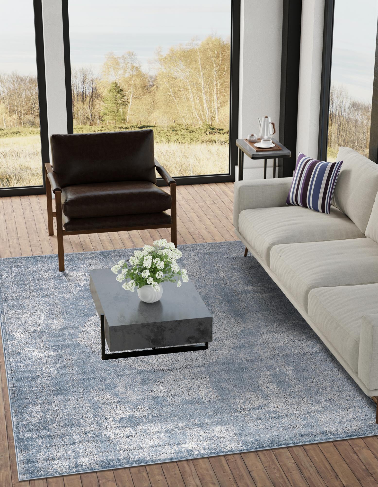 Blue 10' x 13' Oregon Rug | Rugs.com