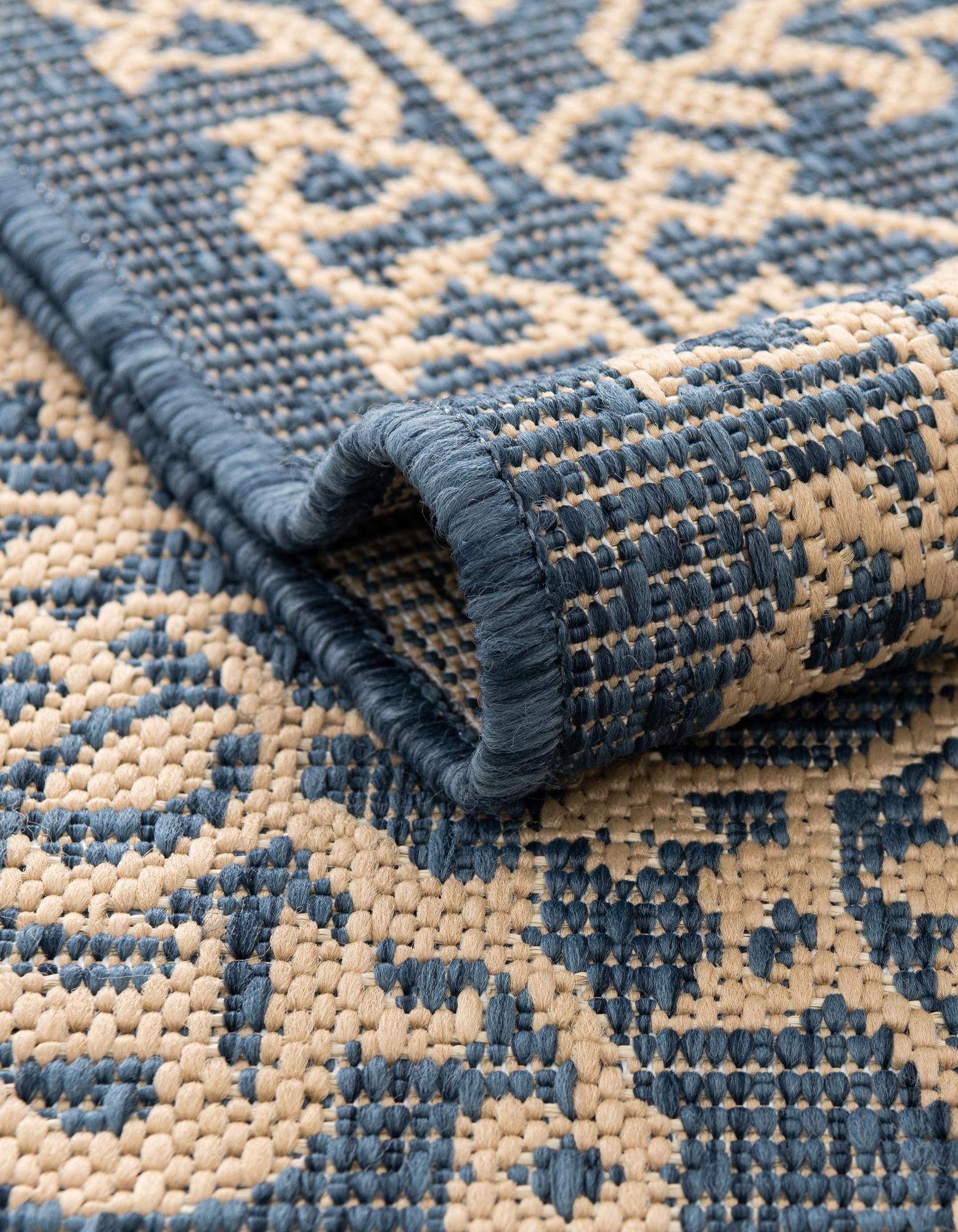 Blue 6' x 9' Botanical Indoor / Outdoor Rug | Rugs.com