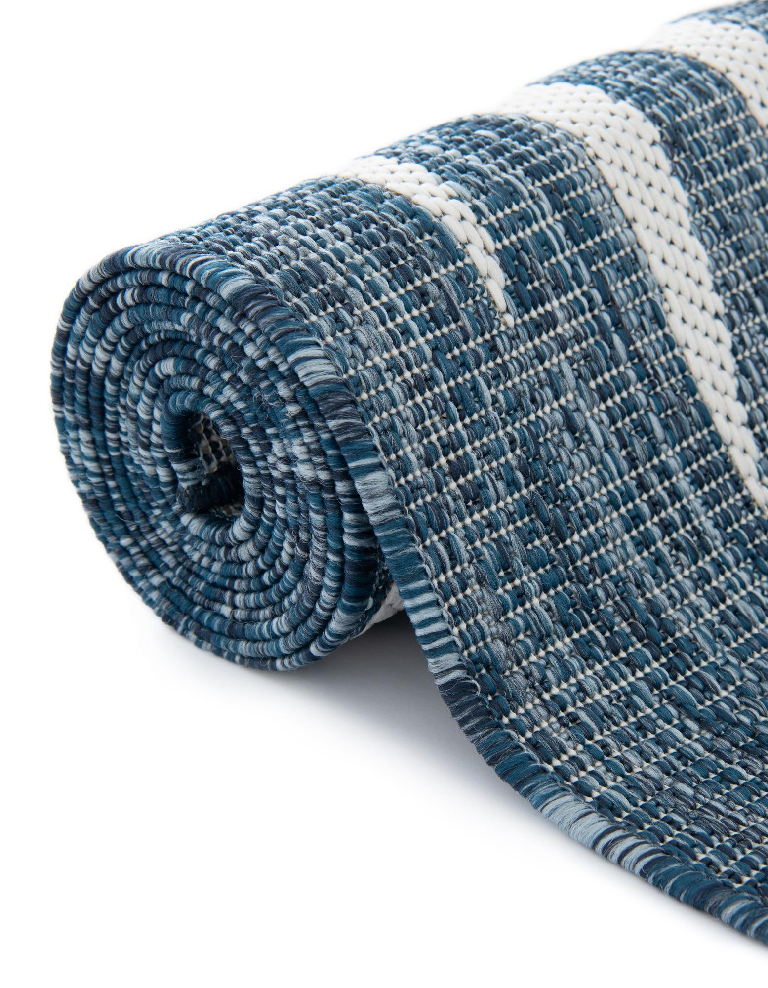 Blue 6' x 9' Botanical Indoor / Outdoor Rug | Rugs.com