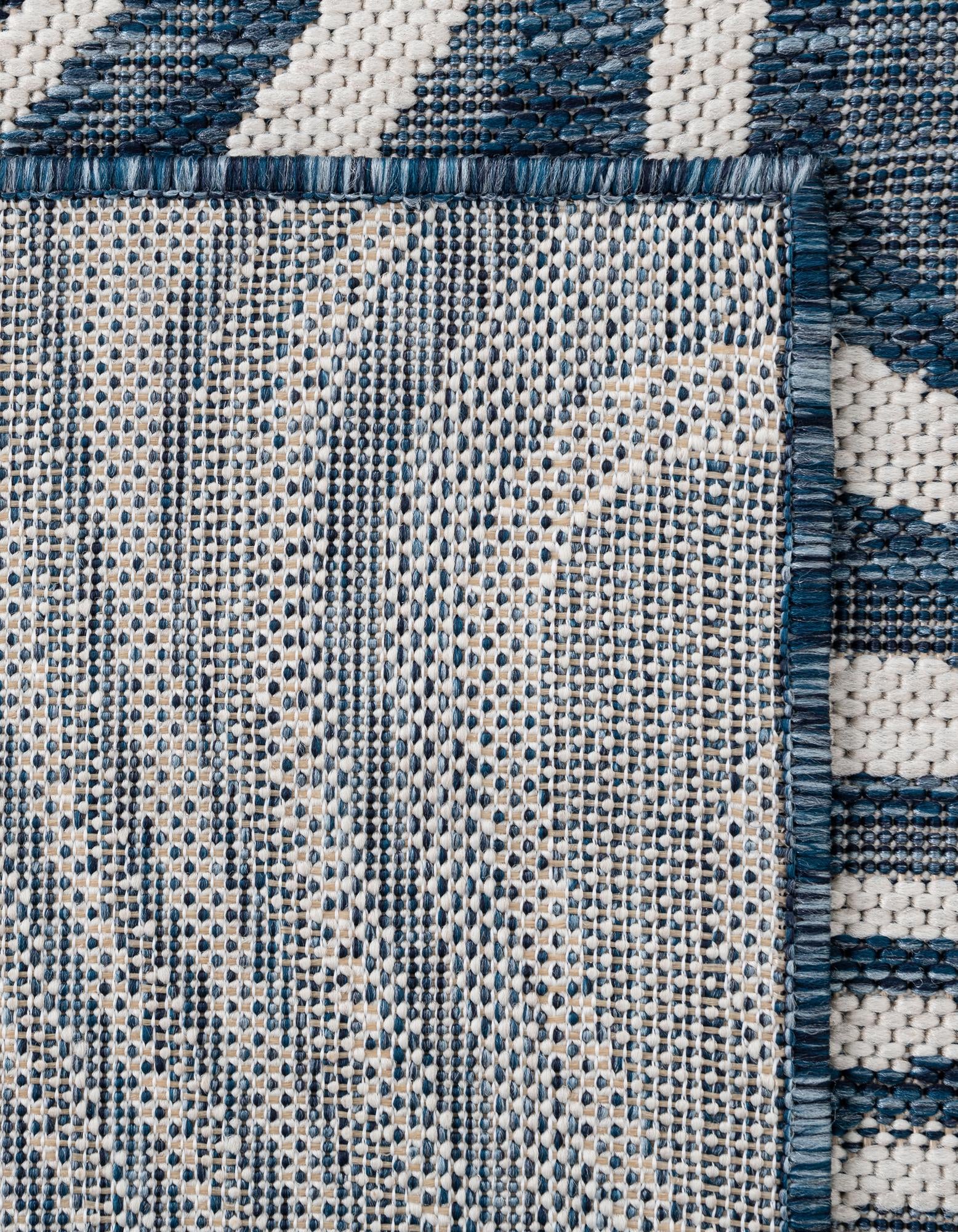 Blue 9' x 12' 2 Modern Indoor / Outdoor Rug | Rugs.com