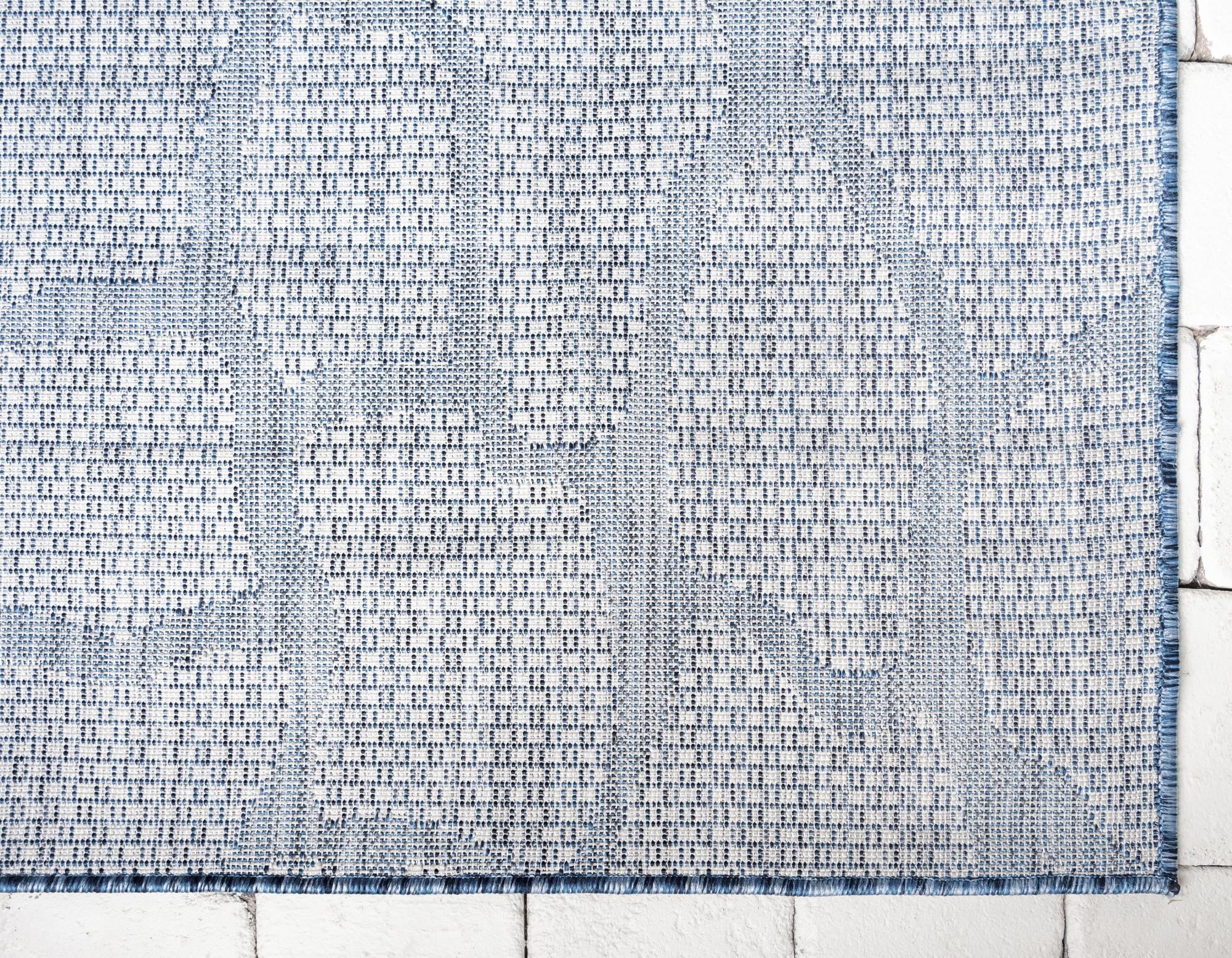 Blue 7' x 10' Safari Indoor / Outdoor Rug | Rugs.com