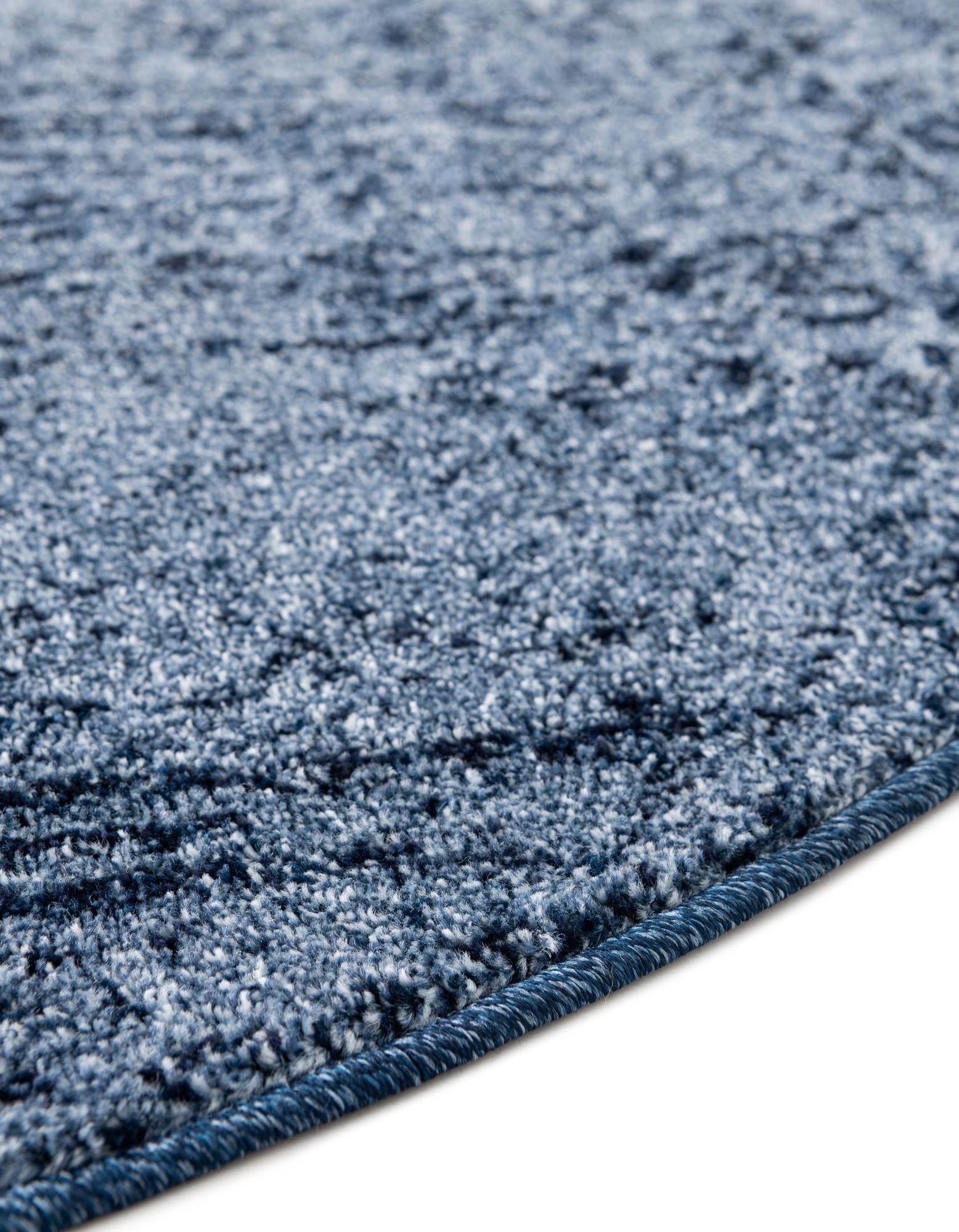 Blue 6' x 6' Angelica Round Rug | Rugs.com