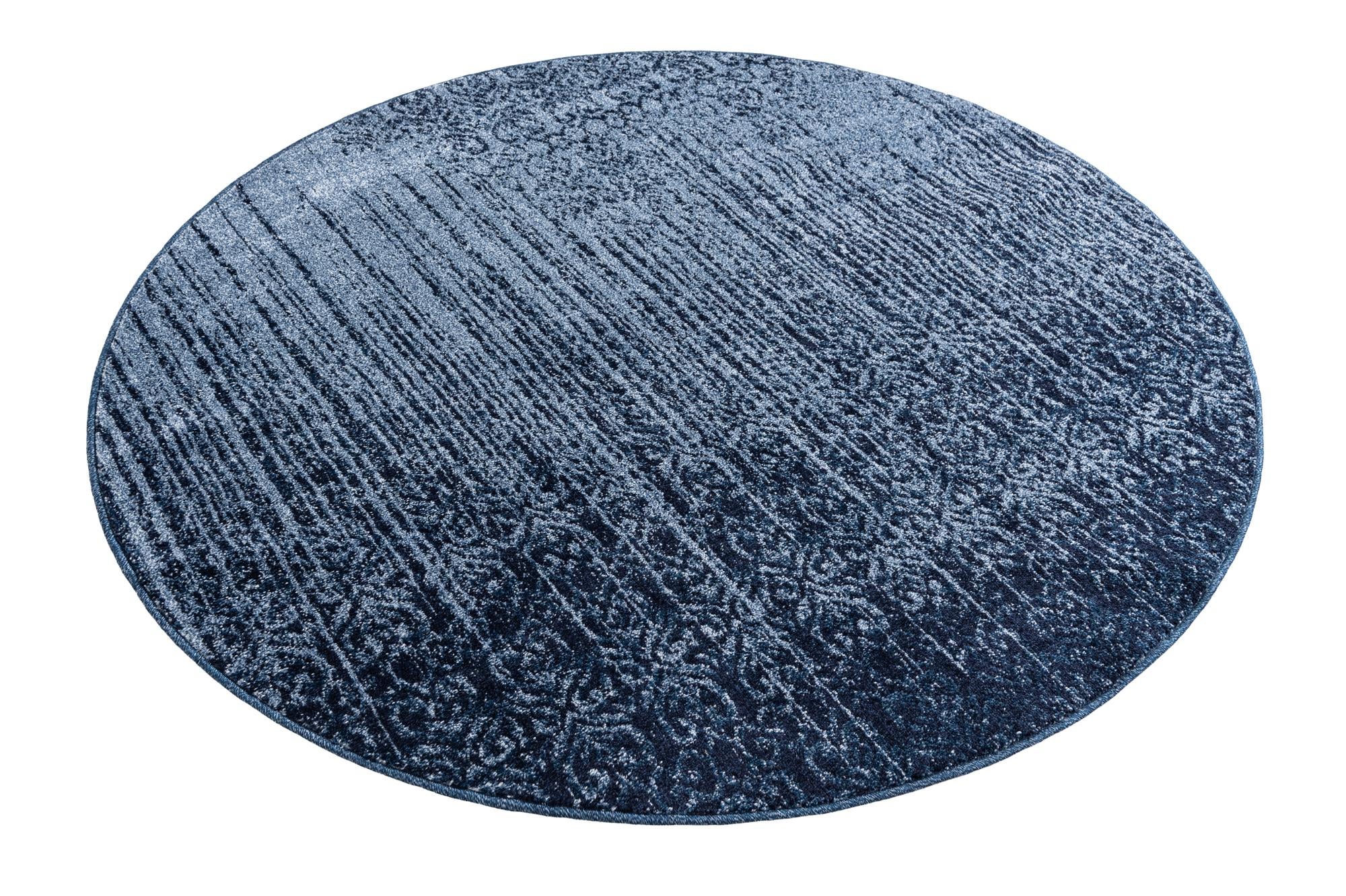 Blue 6' x 6' Angelica Round Rug | Rugs.com