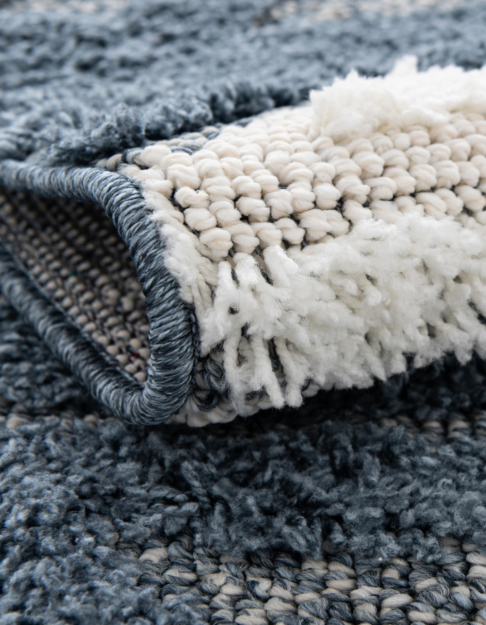 Blue 7' 10 x 7' 10 Boho Round Rug | Rugs.com