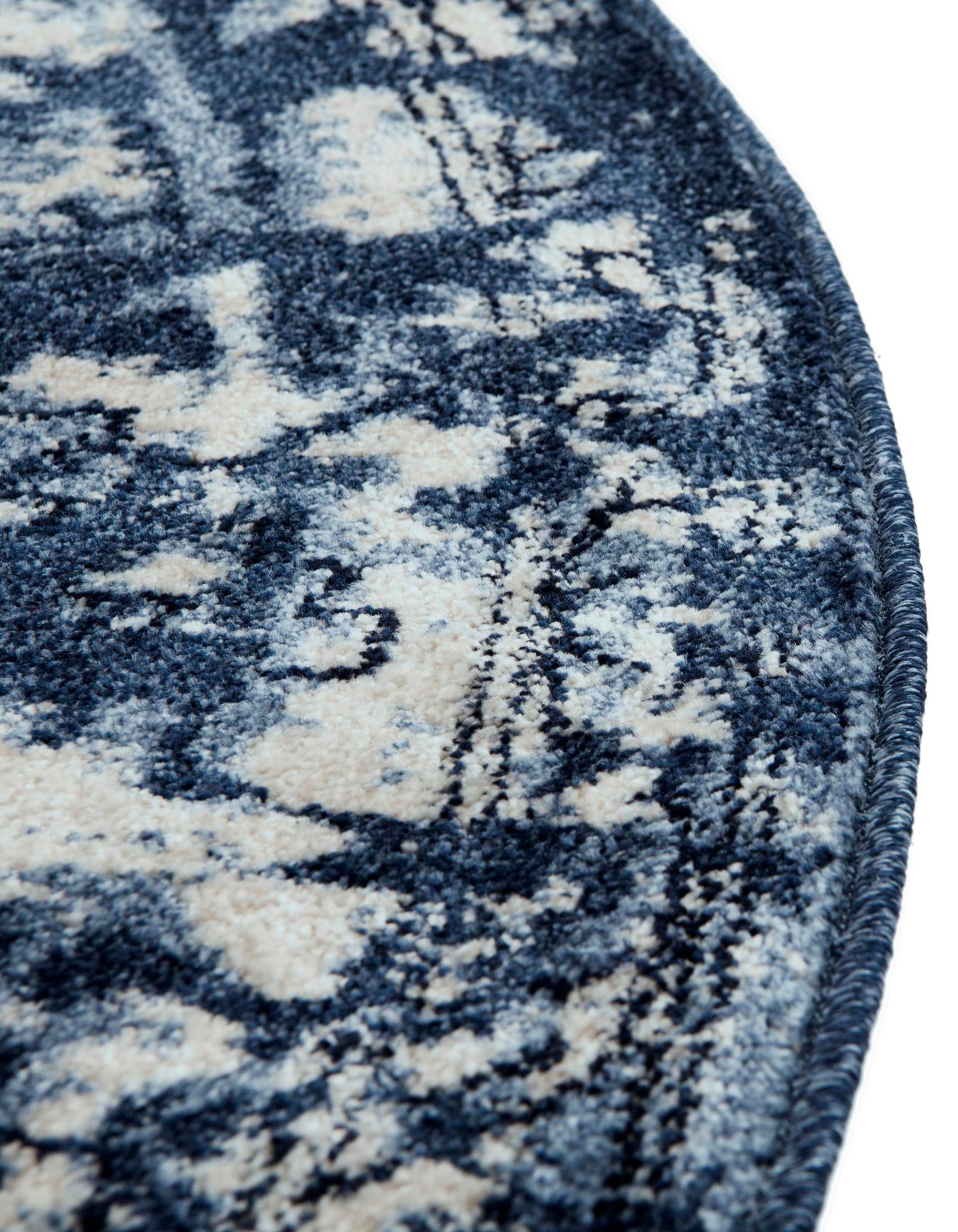 Blue 6' x 6' Miranda Round Rug | Rugs.com