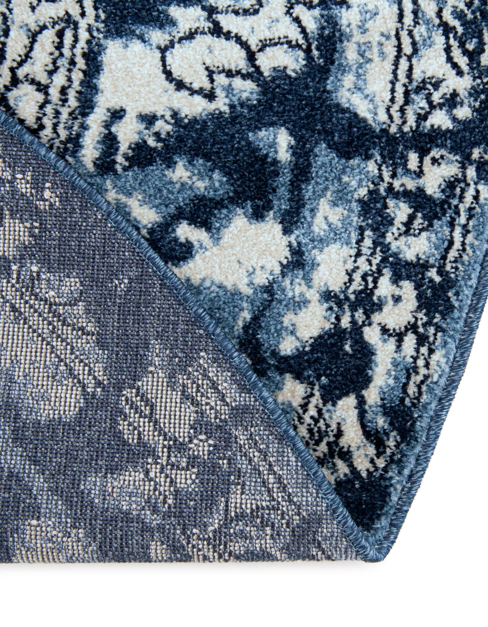 Blue 6' x 6' Miranda Round Rug | Rugs.com