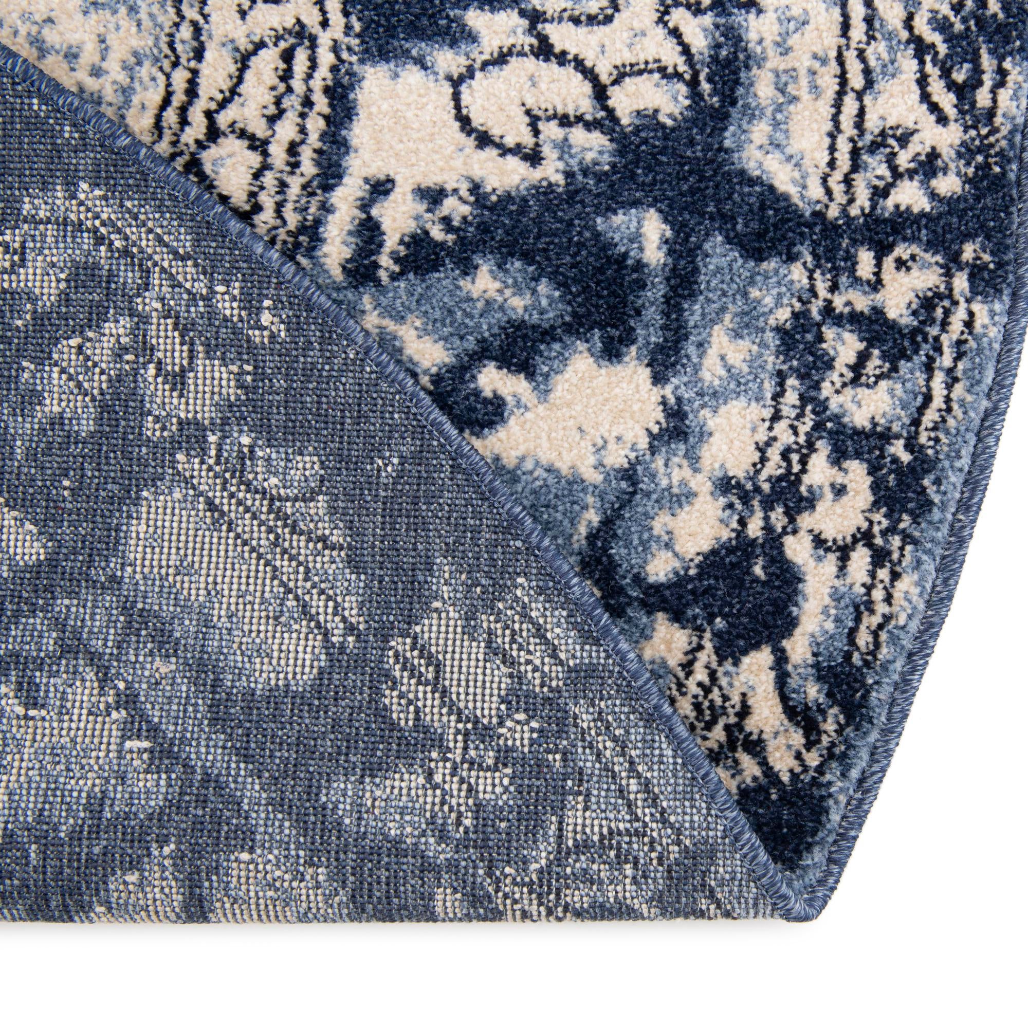 Blue 6' x 6' Miranda Round Rug | Rugs.com