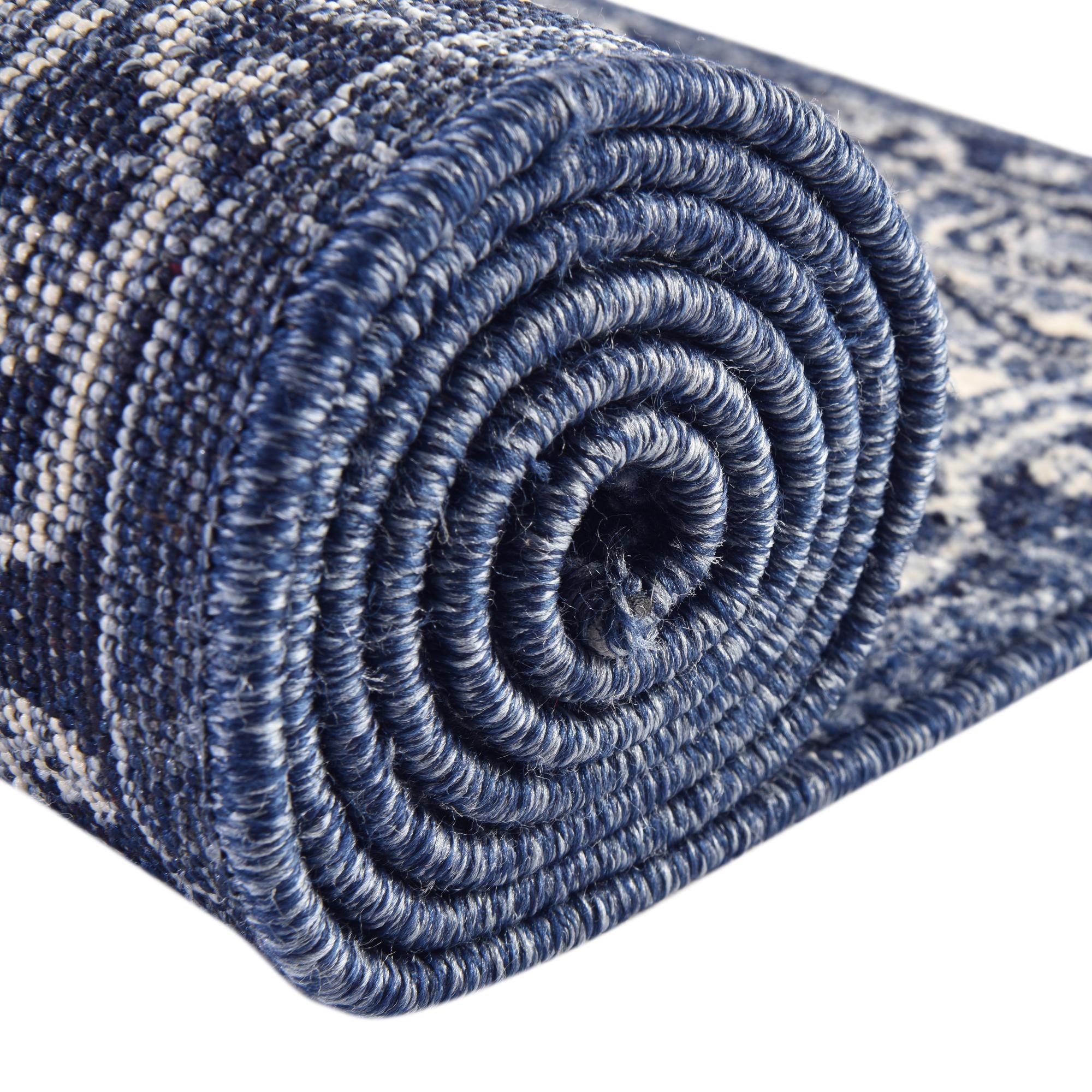 Blue 6' x 6' Miranda Round Rug | Rugs.com