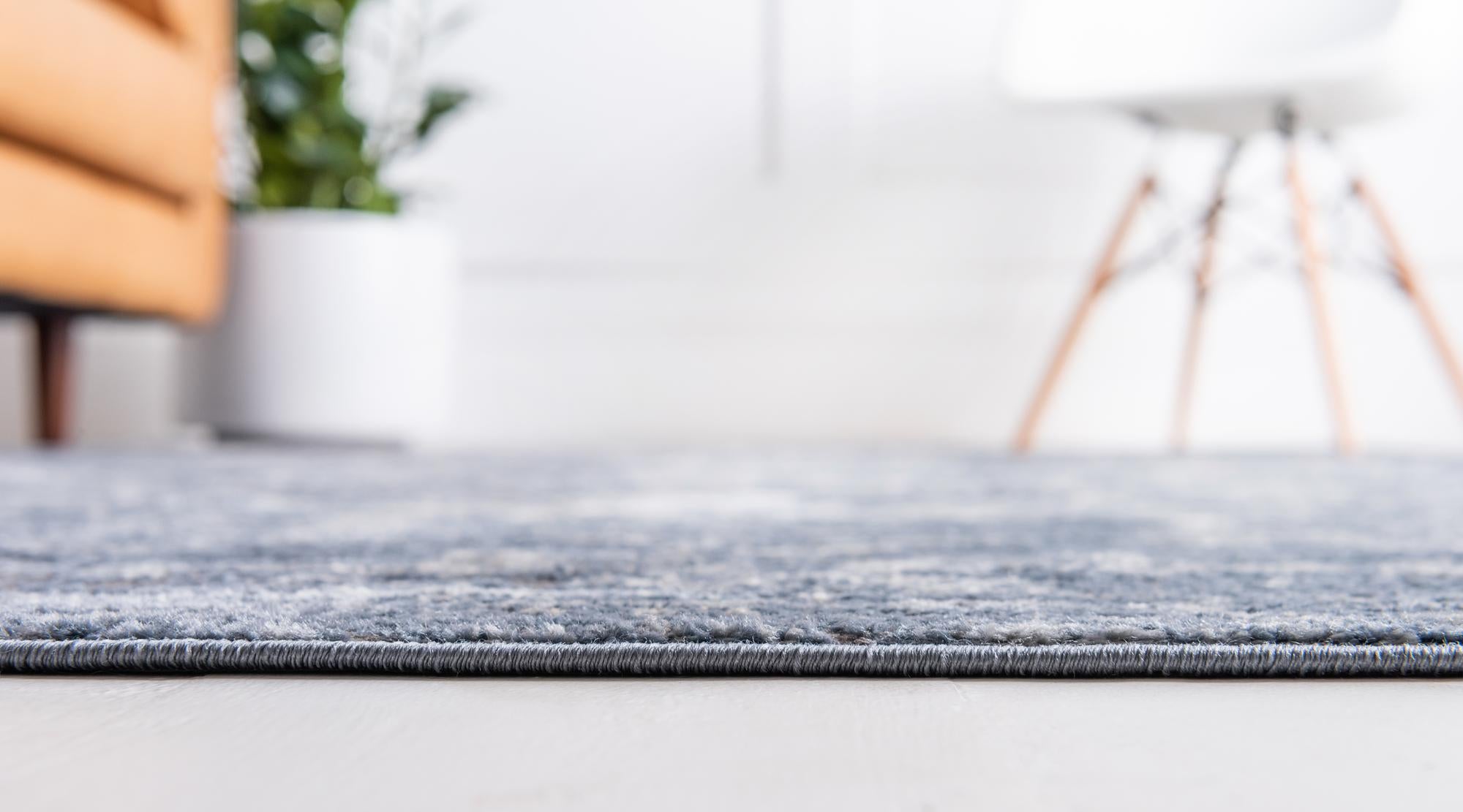 Blue 5' x 5' Oregon Round Rug | Rugs.com