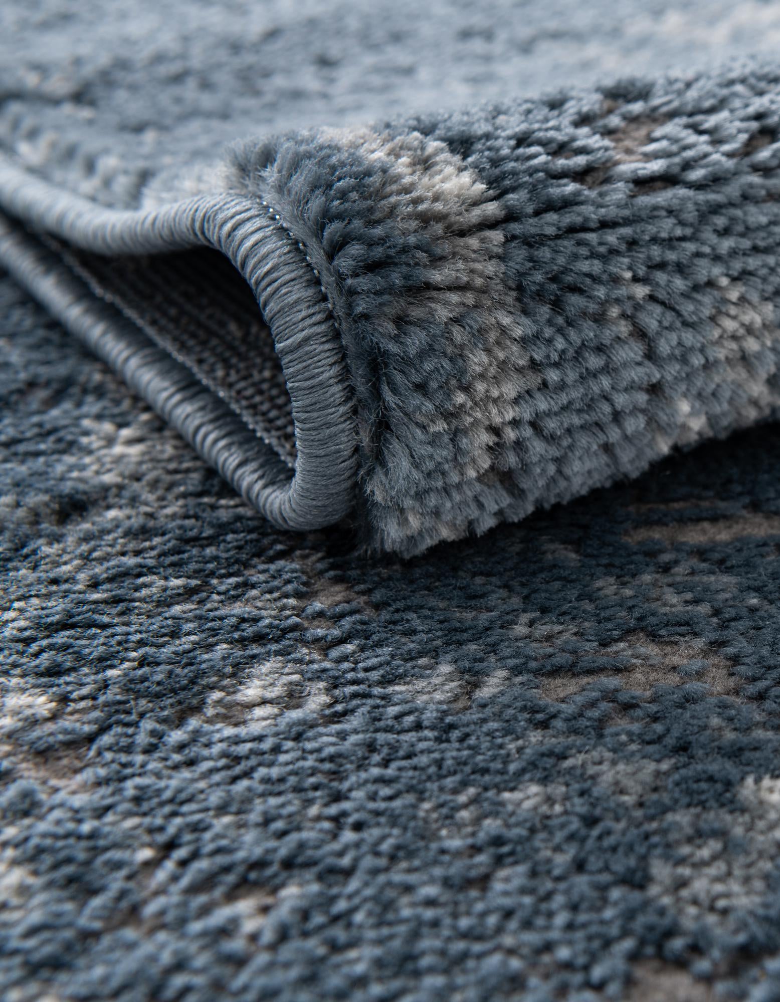 Blue 5' x 5' Oregon Round Rug | Rugs.com