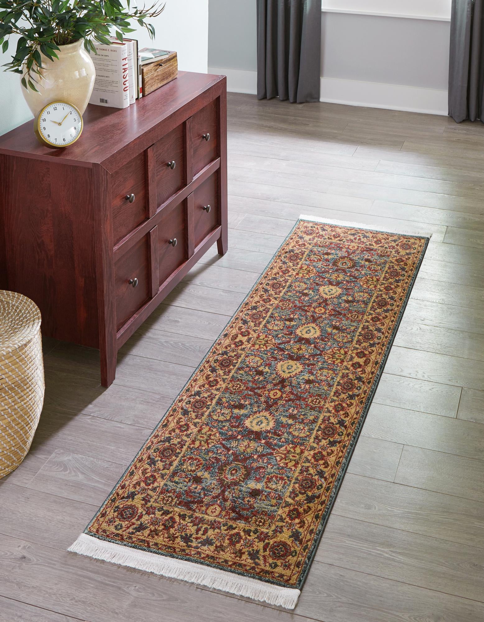 Brick Red Light Rose 2' 7 x 10' Aditi Runner Rug | Rugs.com