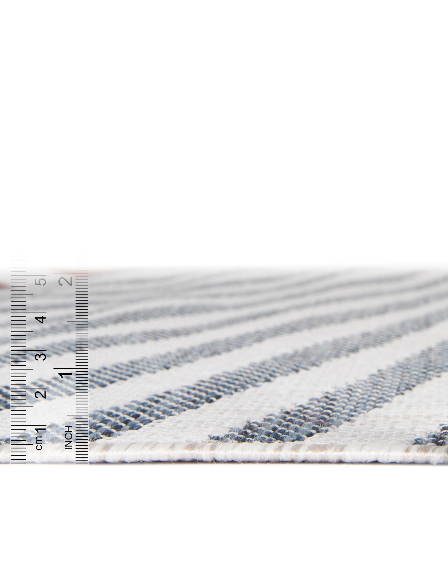 Blue 2' x 6' Jill Zarin Indoor / Outdoor Runner Rug | Rugs.com