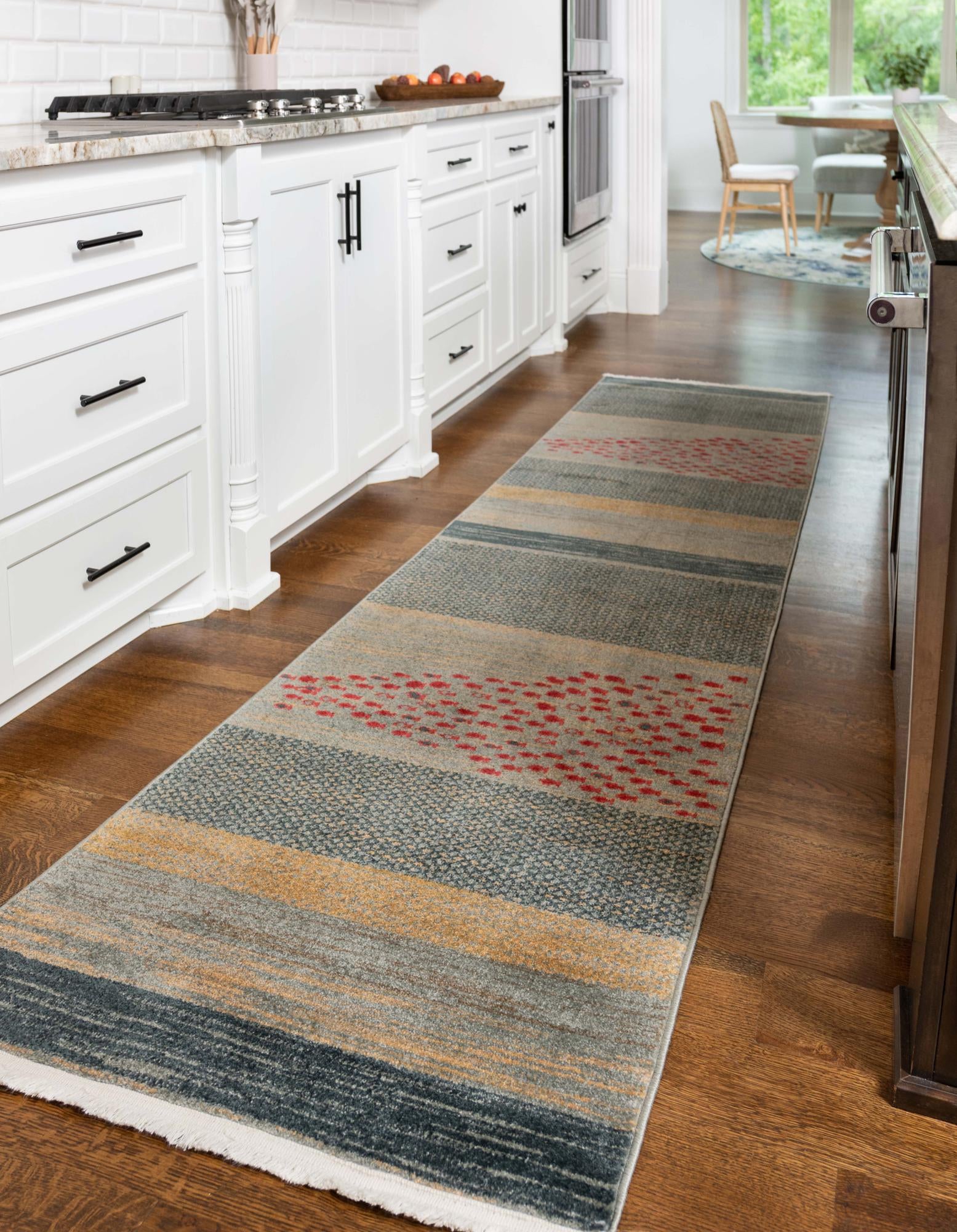 Blue 2' 7 x 10' Kashkuli Gabbeh Runner Rug | Rugs.com