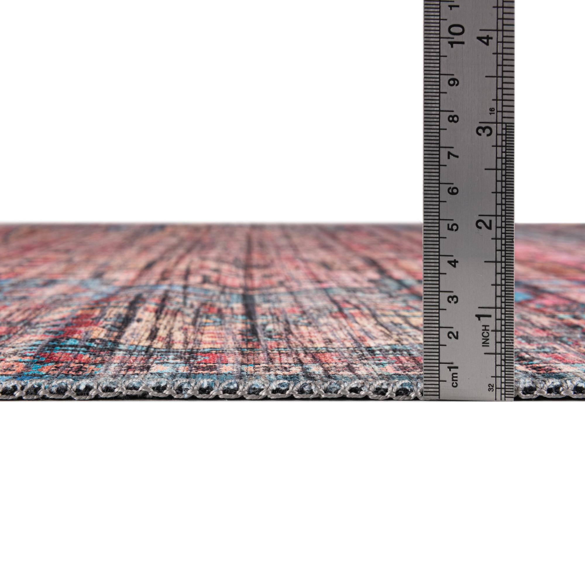 Blue 2' x 7' 10 Washable Maahru Runner Rug | Rugs.com