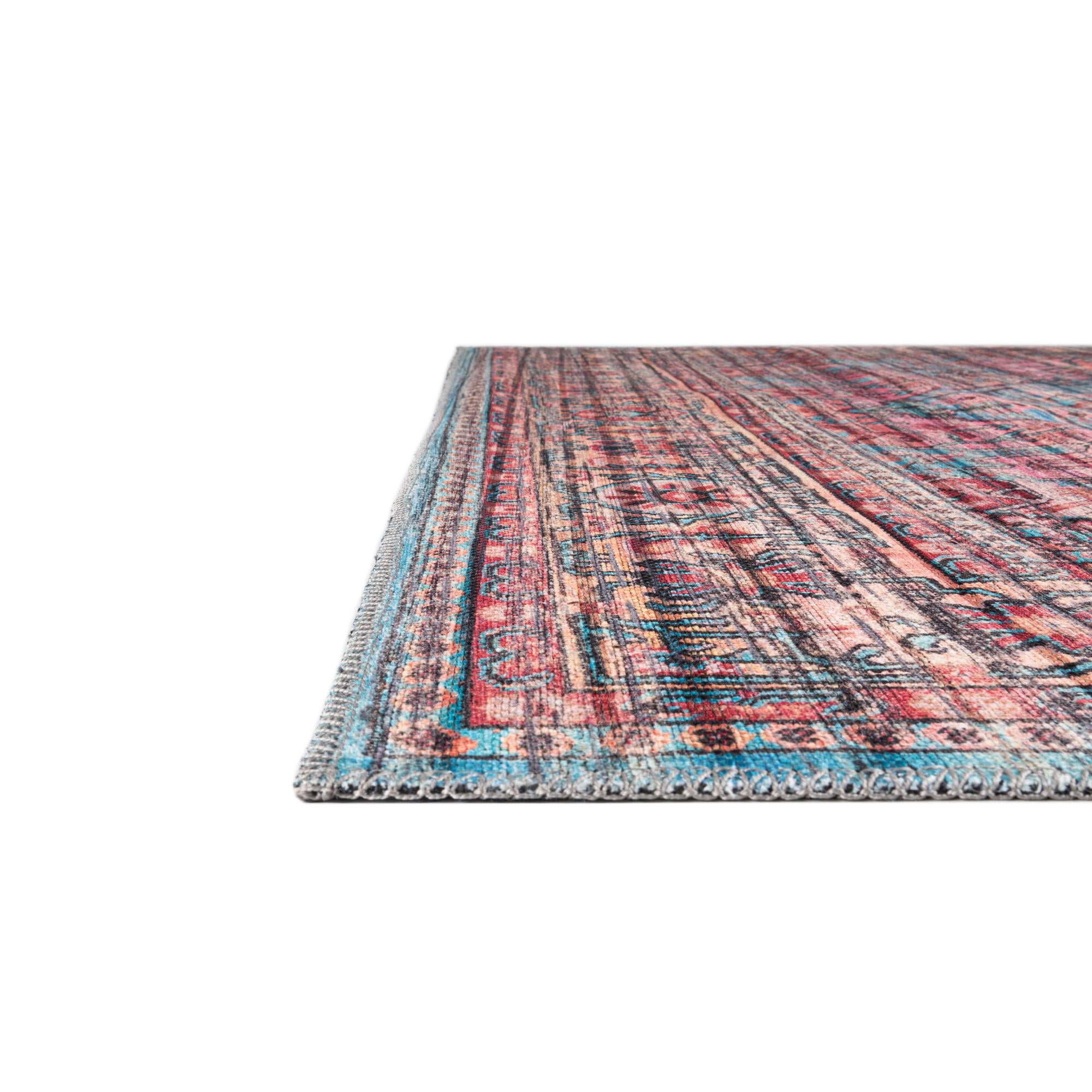 Blue 2' x 7' 10 Washable Maahru Runner Rug | Rugs.com