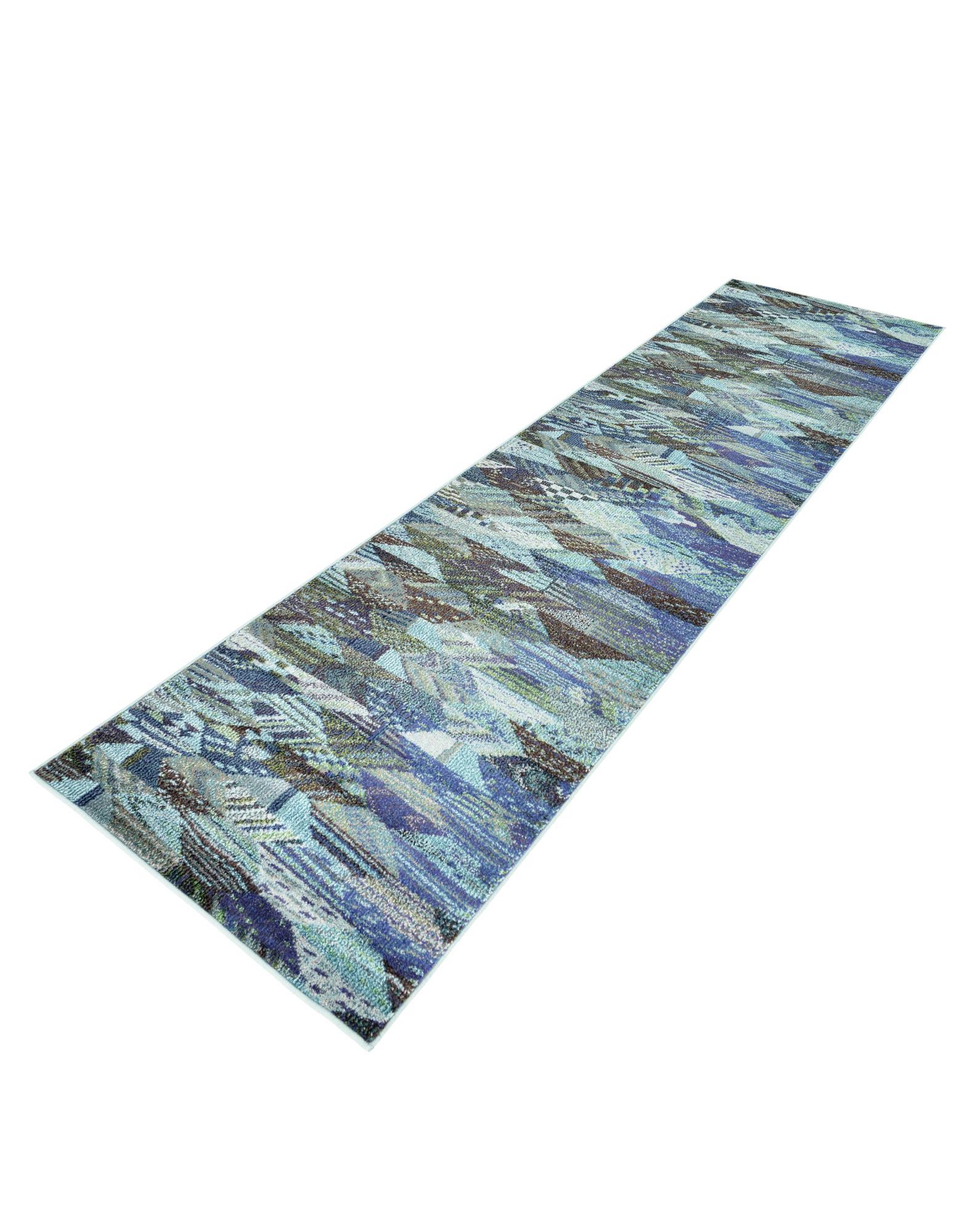 Blue 2' 7 x 10' Mesa Runner Rug | Rugs.com