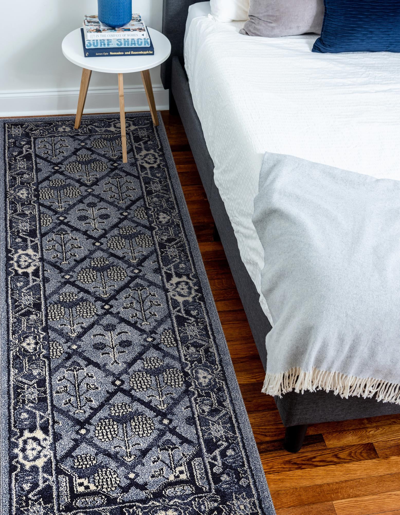 Blue 2' x 6' Miranda Runner Rug | Rugs.com
