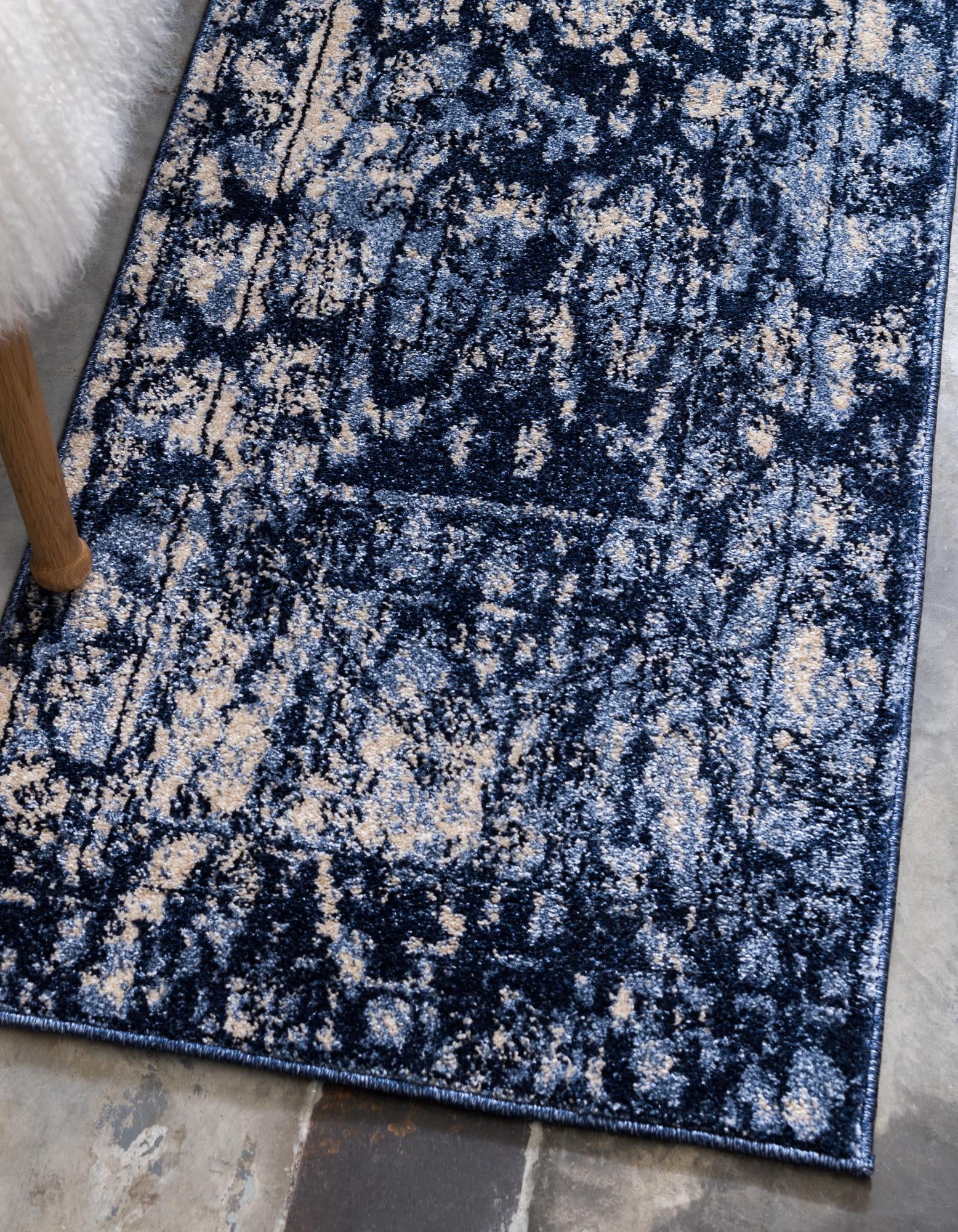 Blue 2' x 6' Miranda Runner Rug | Rugs.com