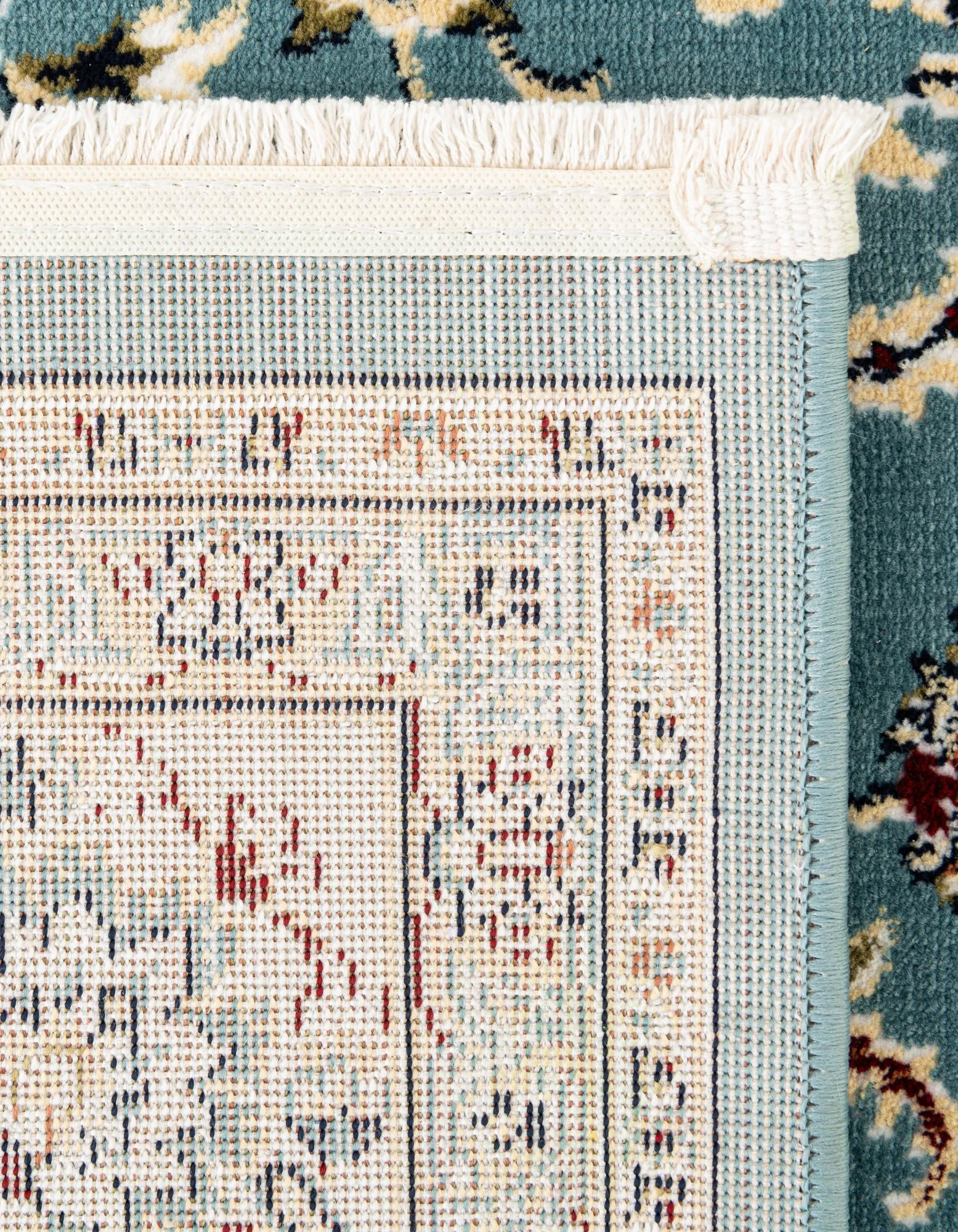 Blue 3' x 13' Nain Design Runner Rug | Rugs.com