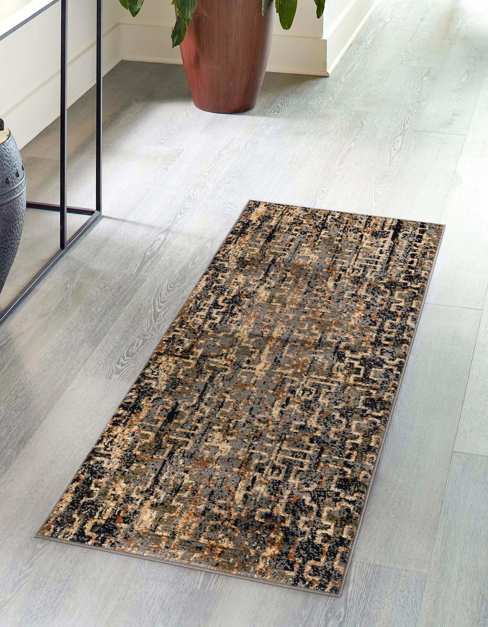 Blue 2' 2 x 12' Saturn Runner Rug | Rugs.com