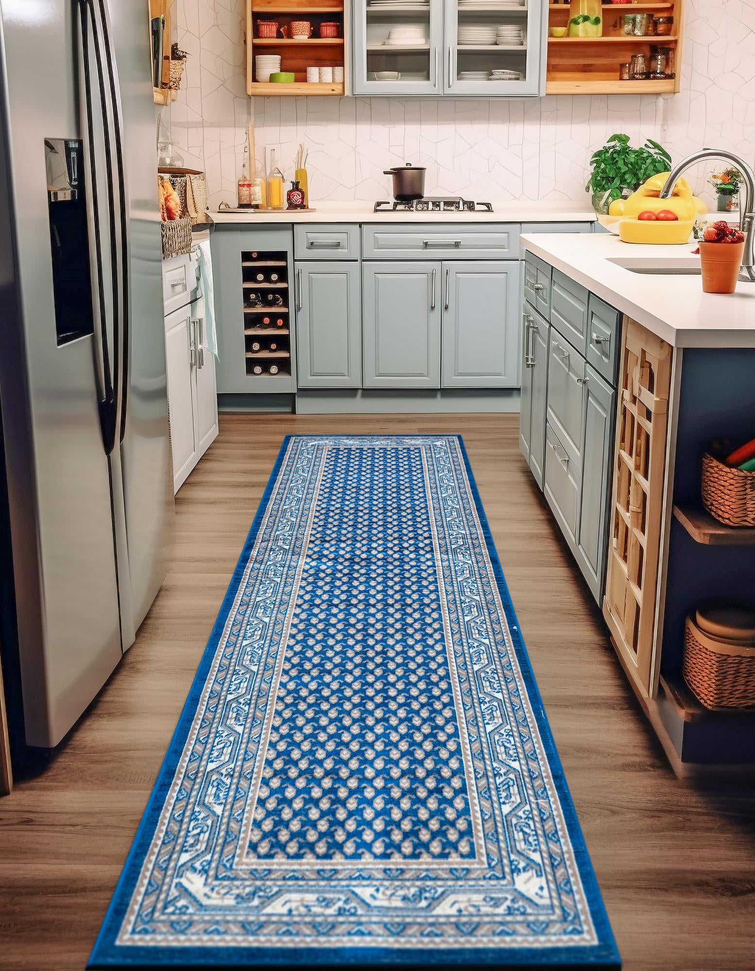 Blue 2' 9 x 9' 10 SoHo Runner Rug | Rugs.com