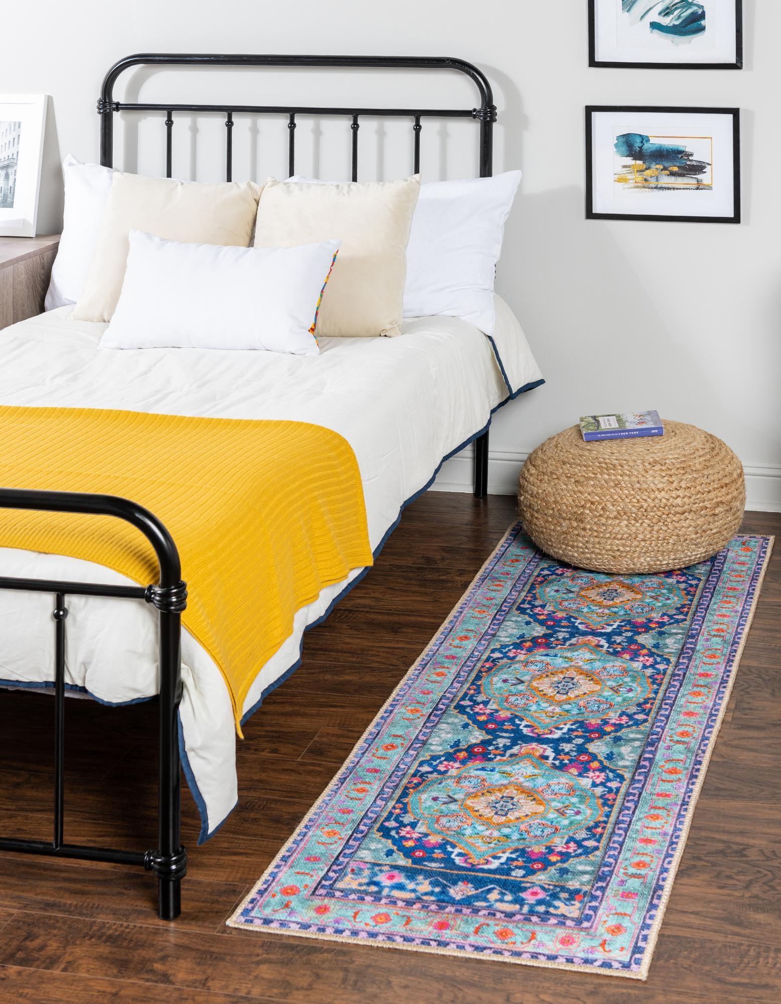 Blue 2' x 6' Timeless Runner Rug | Rugs.com