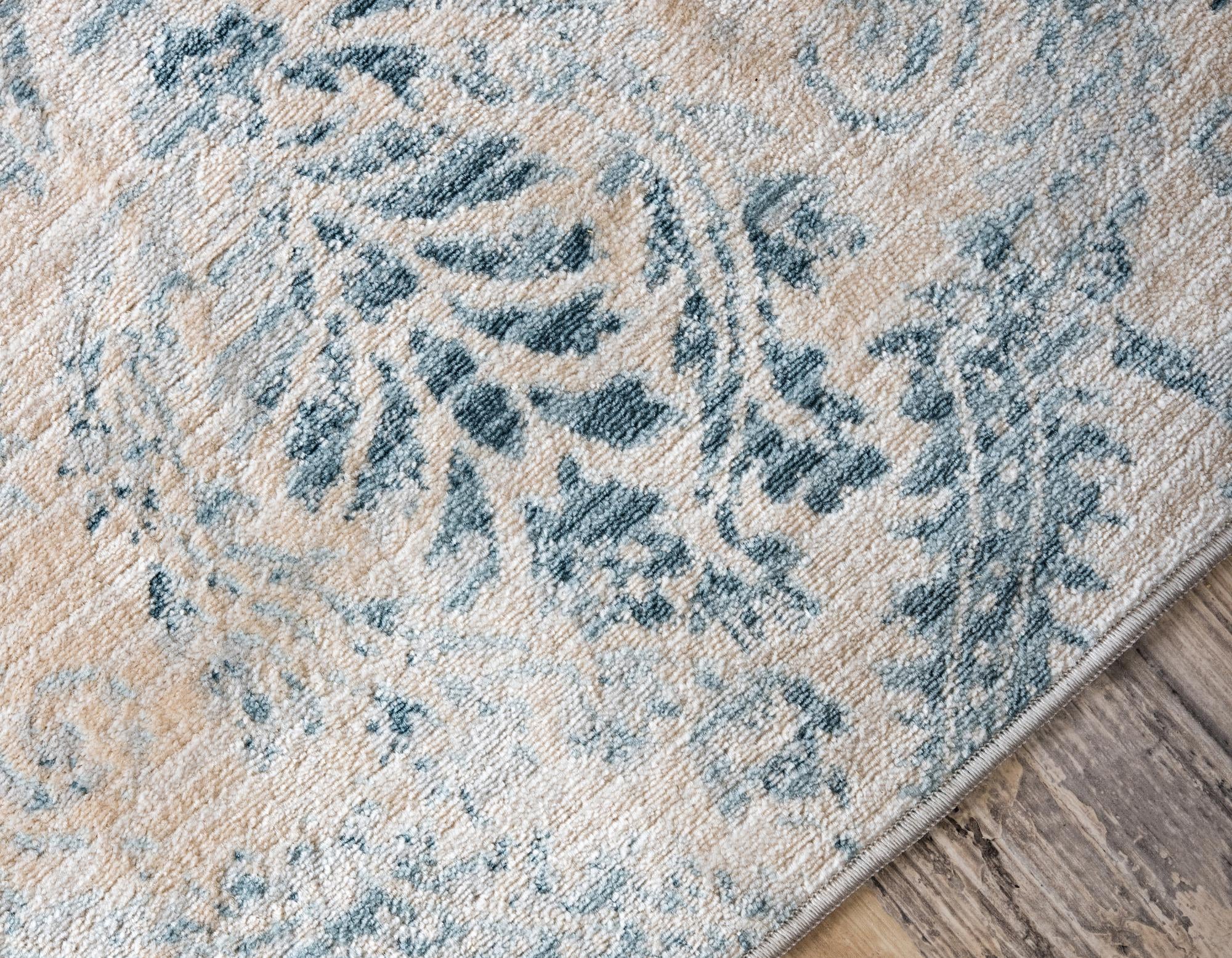 Blue 2' 7 x 12' Victoria Runner Rug | Rugs.com