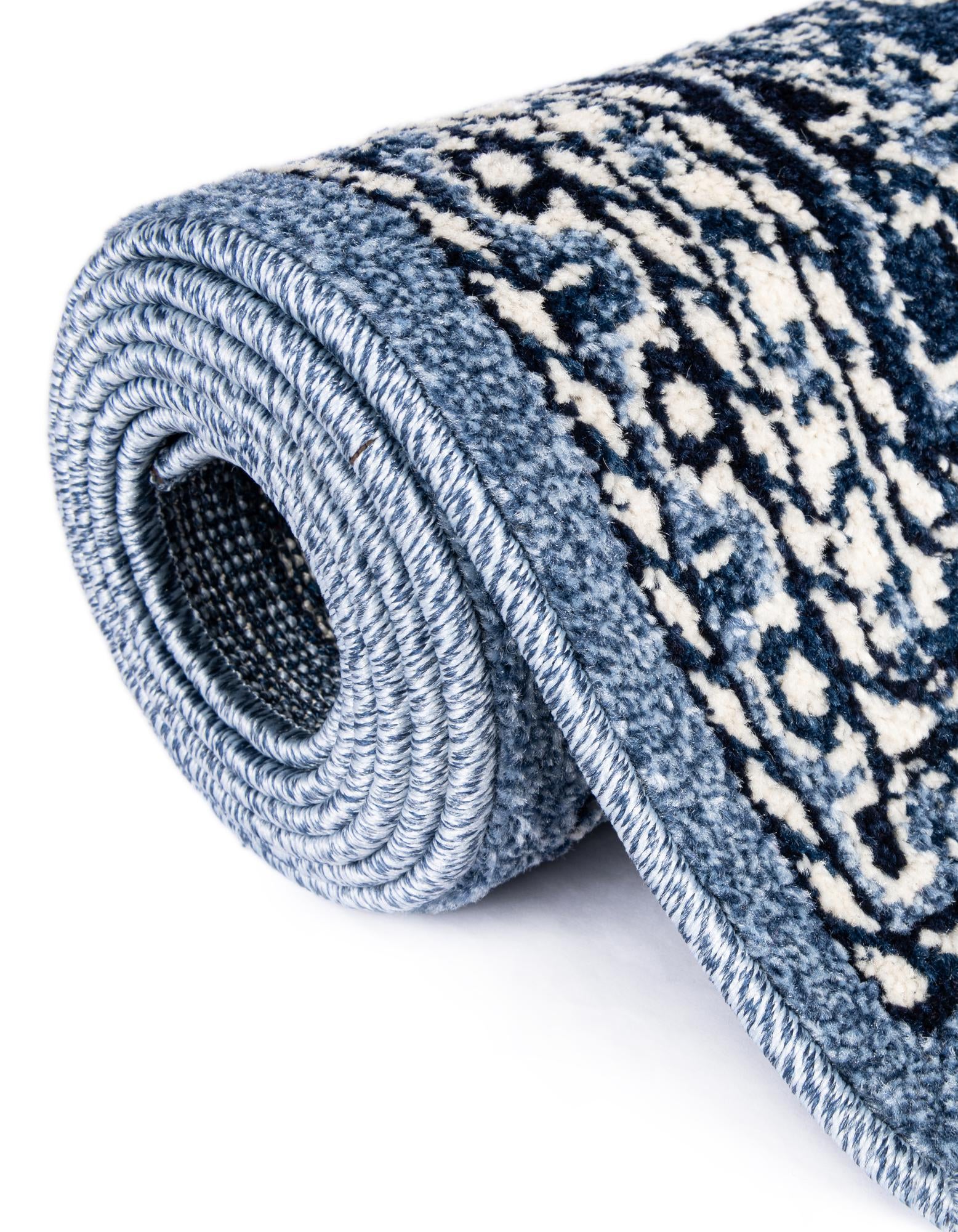 Blue 7' 10 x 7' 10 Miranda Square Rug | Rugs.com