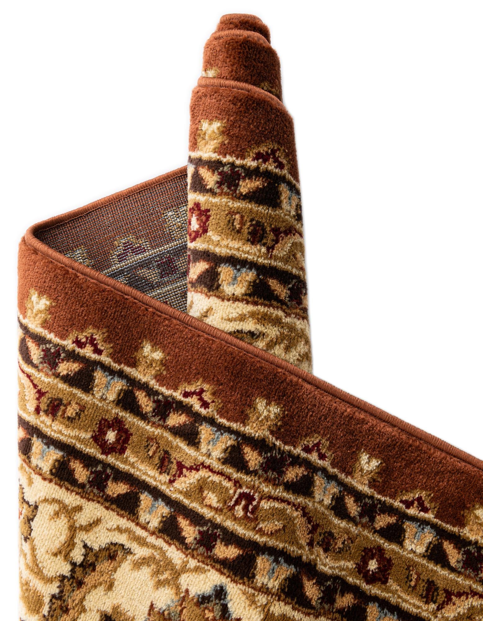 Brick Red Light Rose 10' 6 x 16' 5 Aditi Rug | Rugs.com