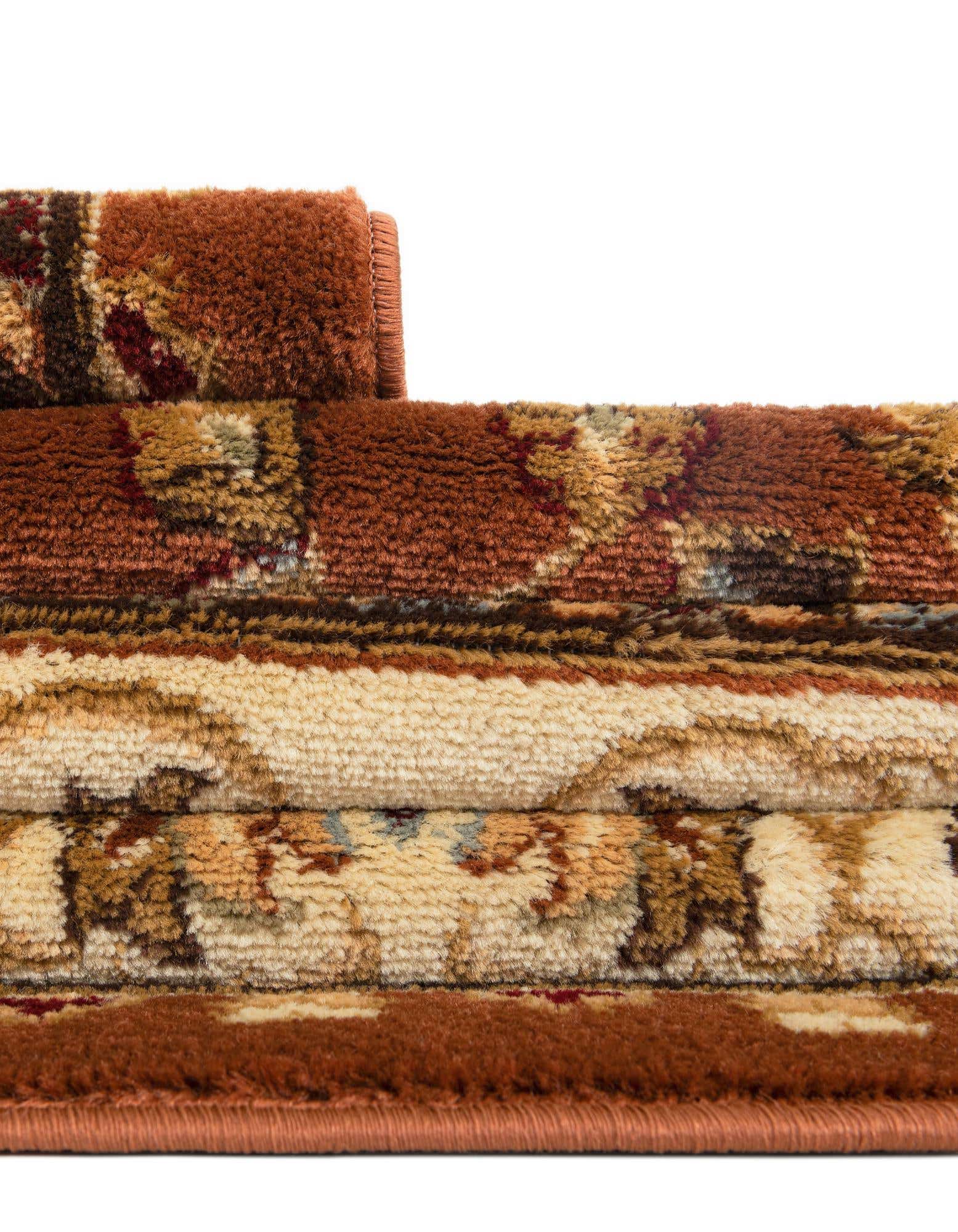 Brick Red Light Rose 10' 6 x 16' 5 Aditi Rug | Rugs.com