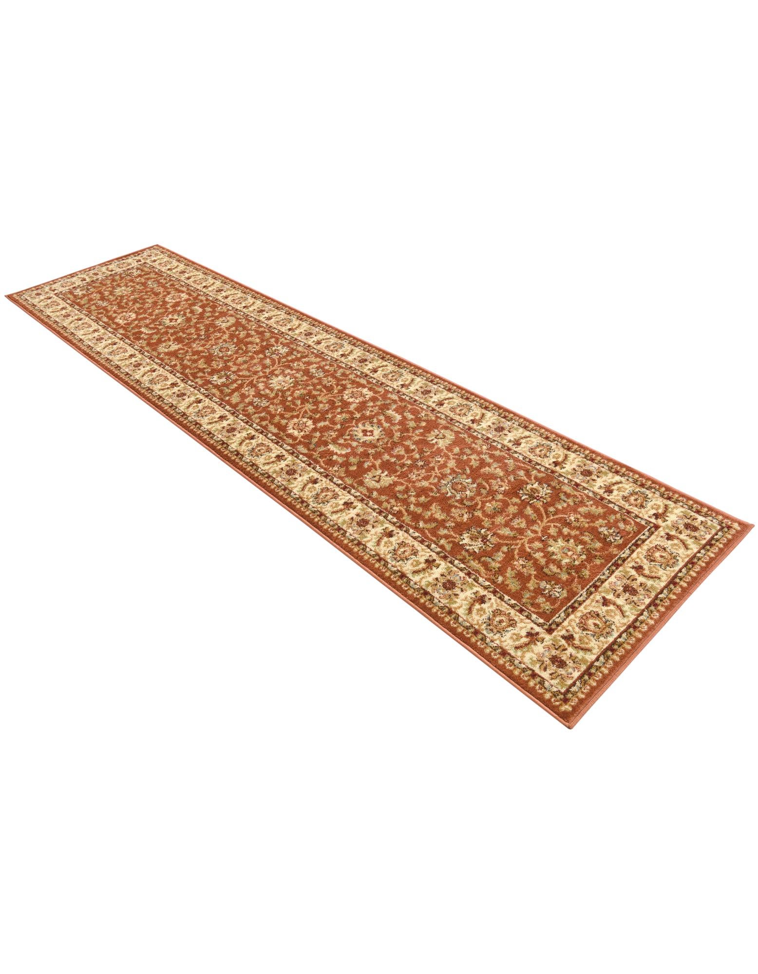 Brick Red Light Rose 2' 7 x 10' Aditi Runner Rug | Rugs.com