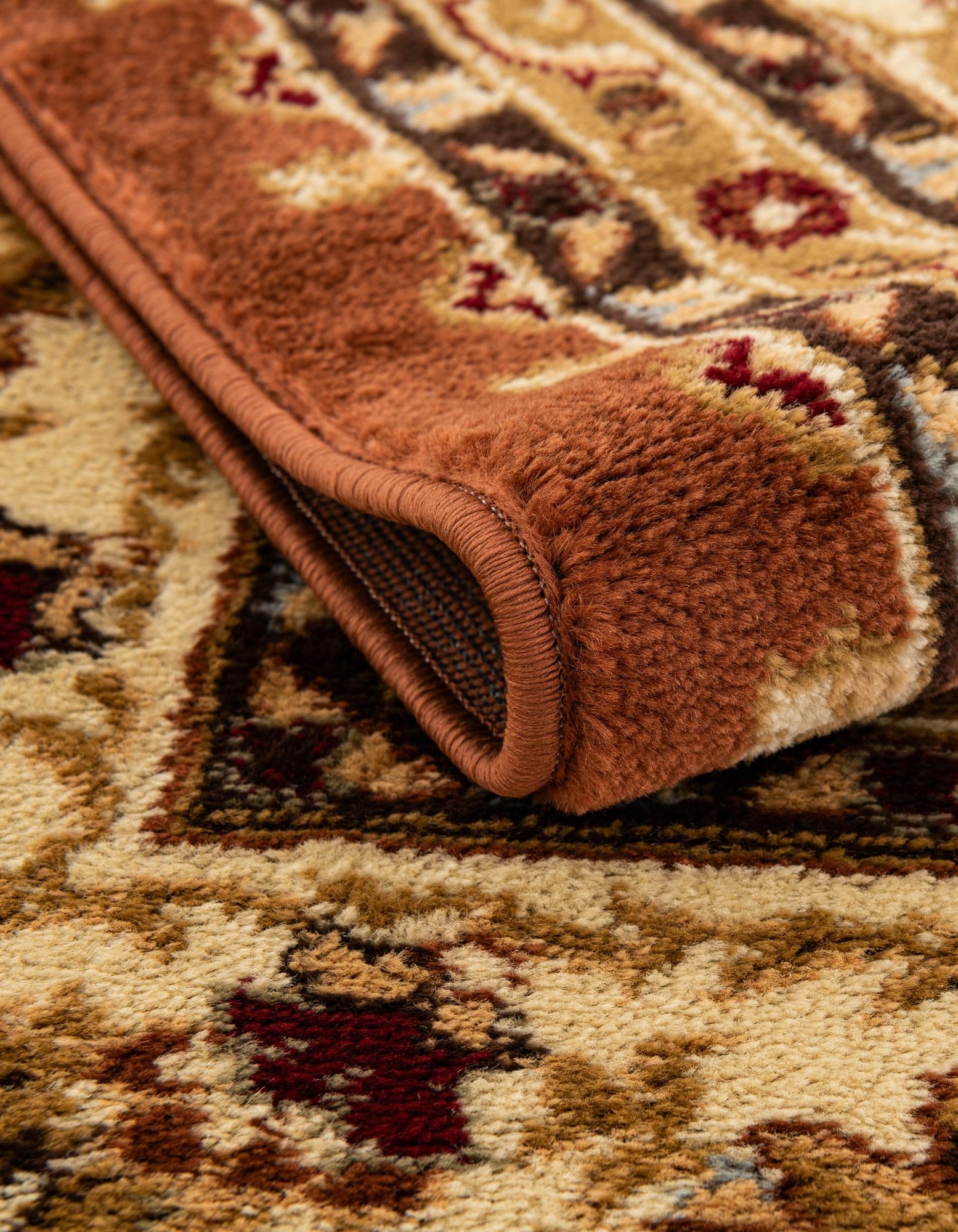 Brick Red Light Rose 2' 7 x 10' Aditi Runner Rug | Rugs.com