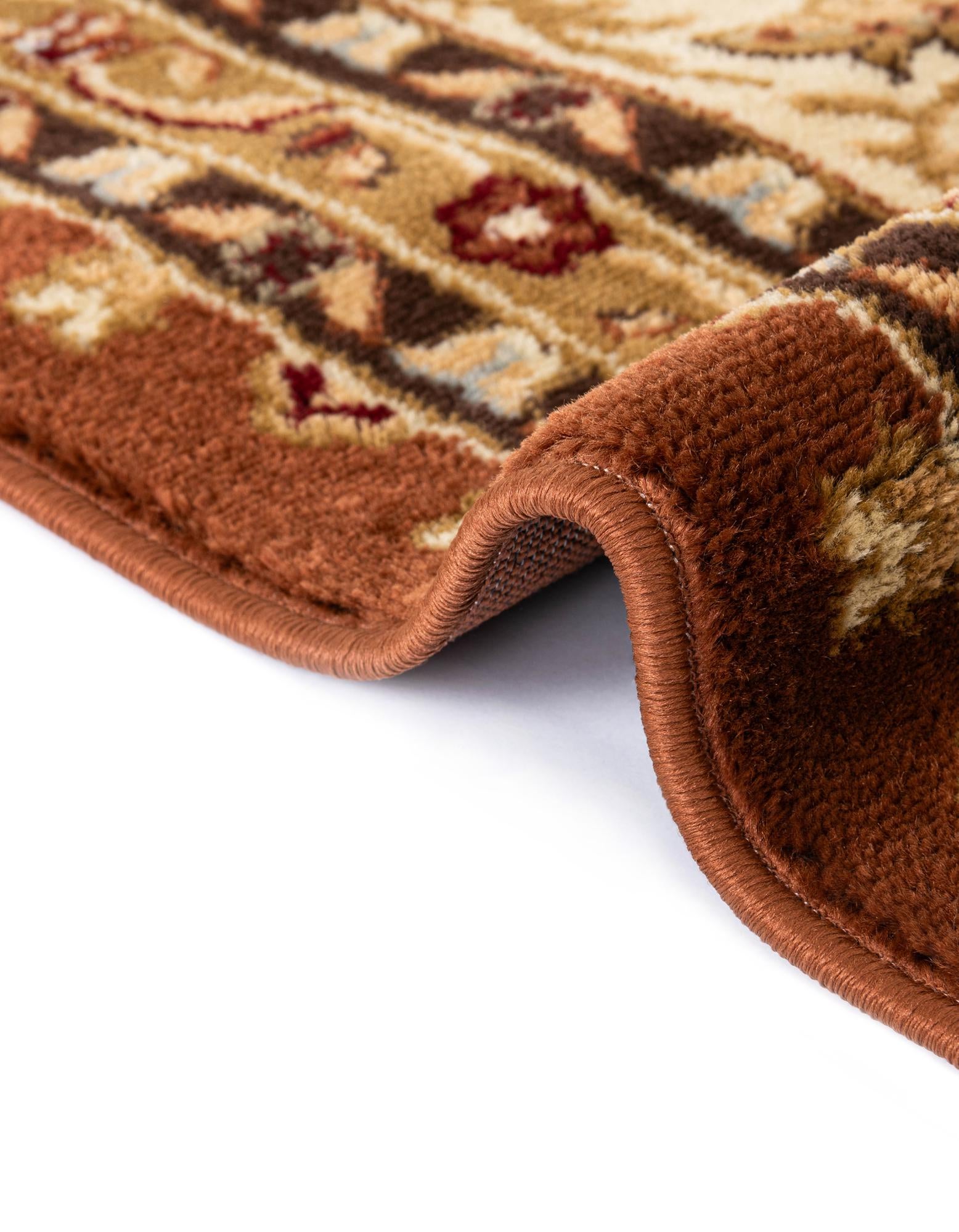 Brick Red Light Rose 2' 7 x 10' Aditi Runner Rug | Rugs.com