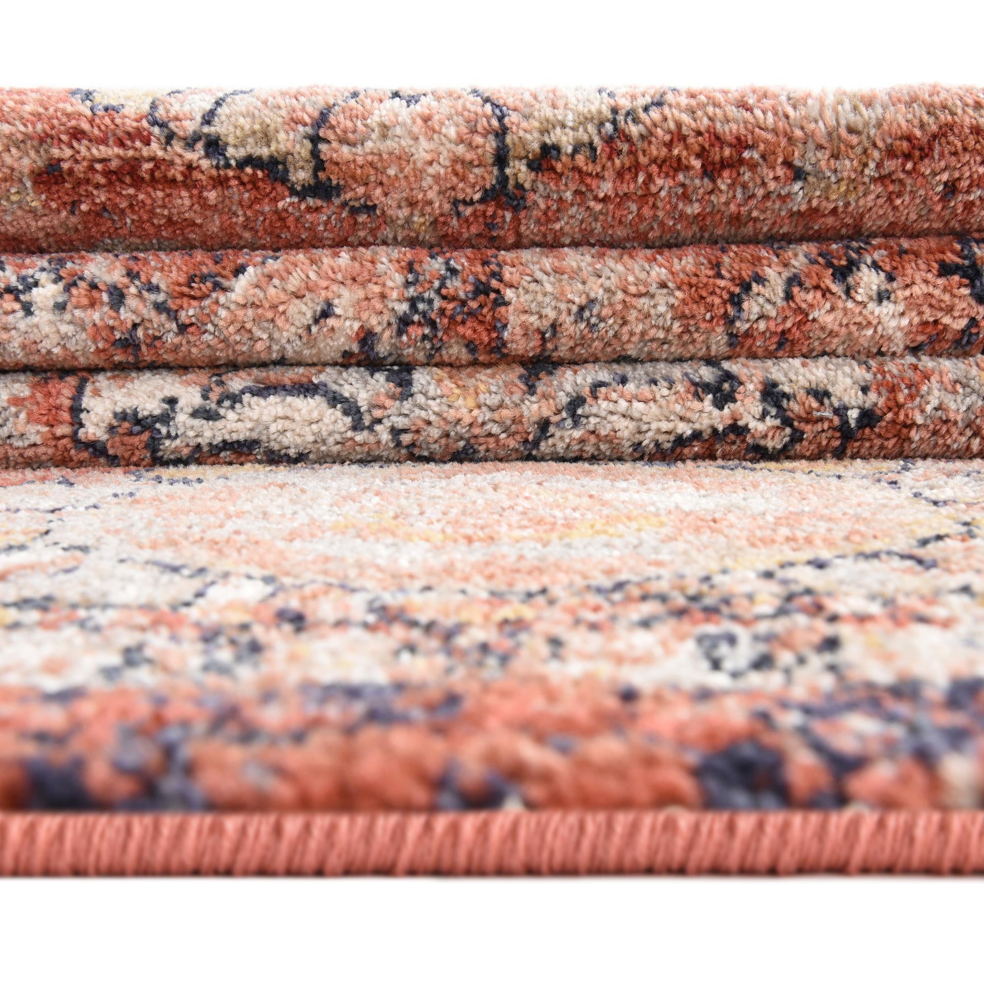 Brick Red 7' 10 x 7' 10 Lola Octagon Rug | Rugs.com