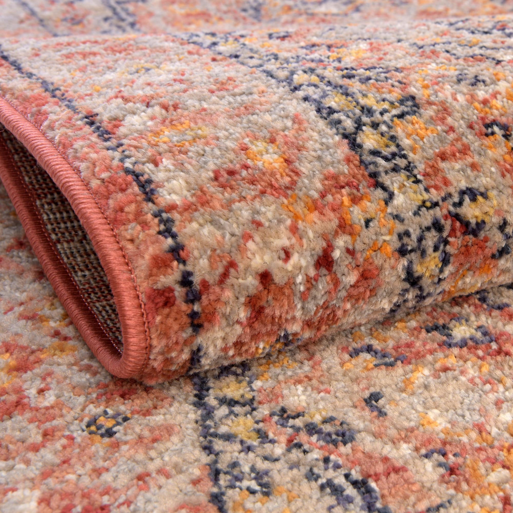 Brick Red 3' 3 x 3' 3 Lola Square Rug | Rugs.com