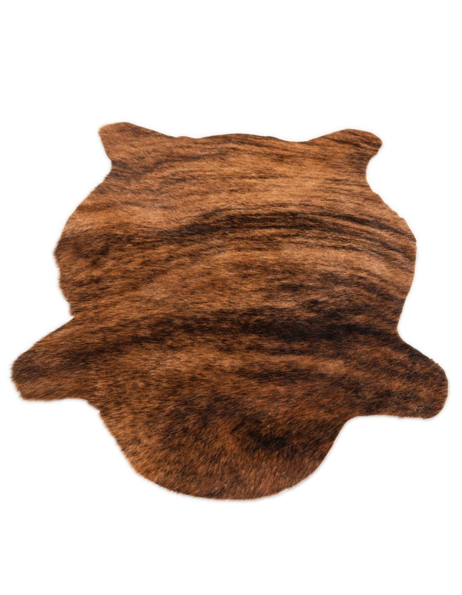 Brindle 2' 2 x 2' 11 Cowhide Leather Freeform Rug | Rugs.com