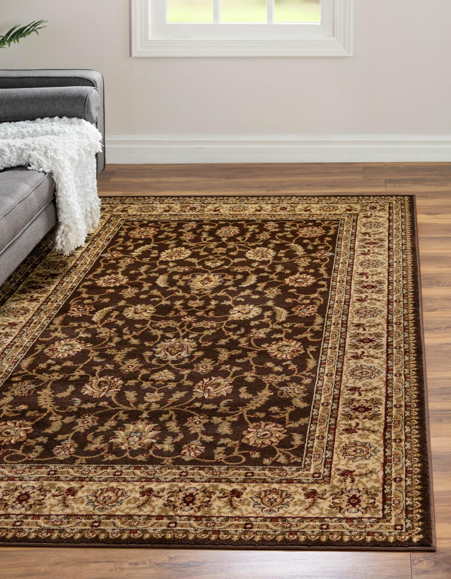 Brown 5' 3 x 8' Aditi Rug | Rugs.com